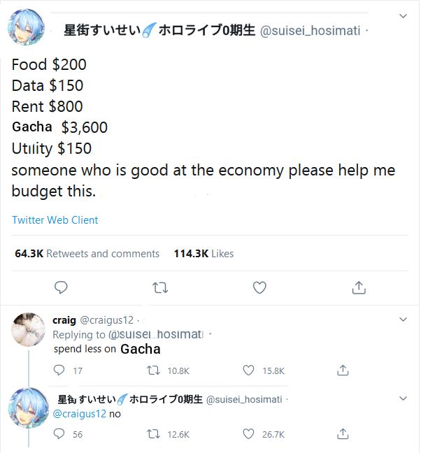 Hope suisei gets her monetization back soon | Scrolller