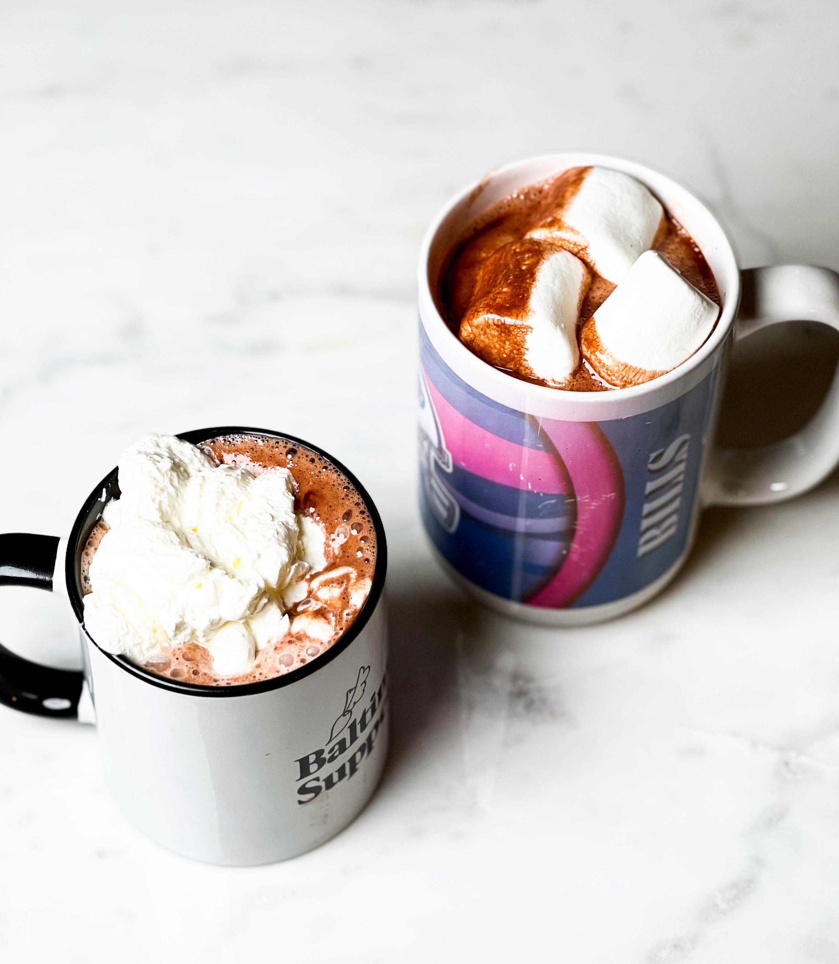 Hot cocoa night with plenty of whipped cream and marshmallow! | Scrolller
