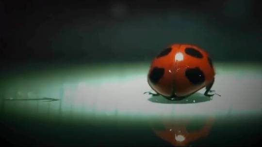 How a ladybug opens its folded wings | Scrolller