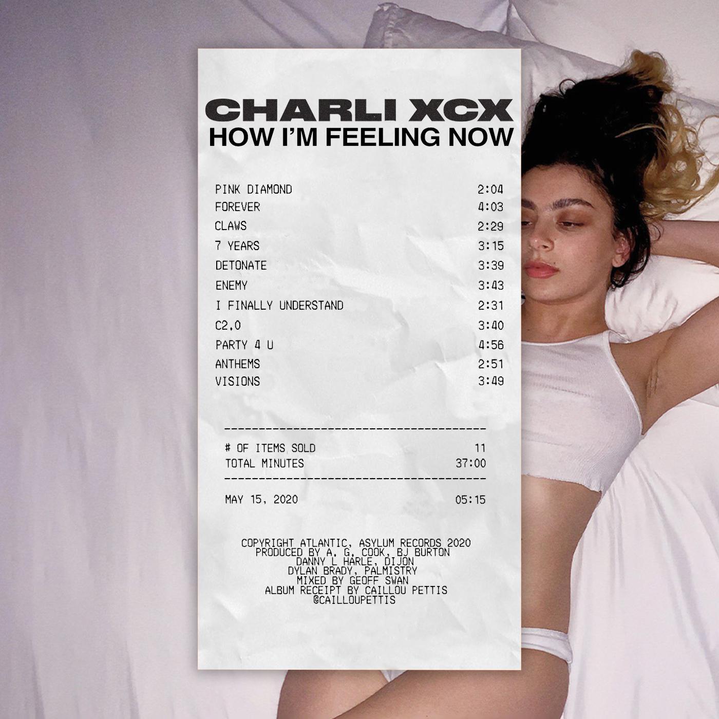 How I'm Feeling Now Album Receipt | Scrolller