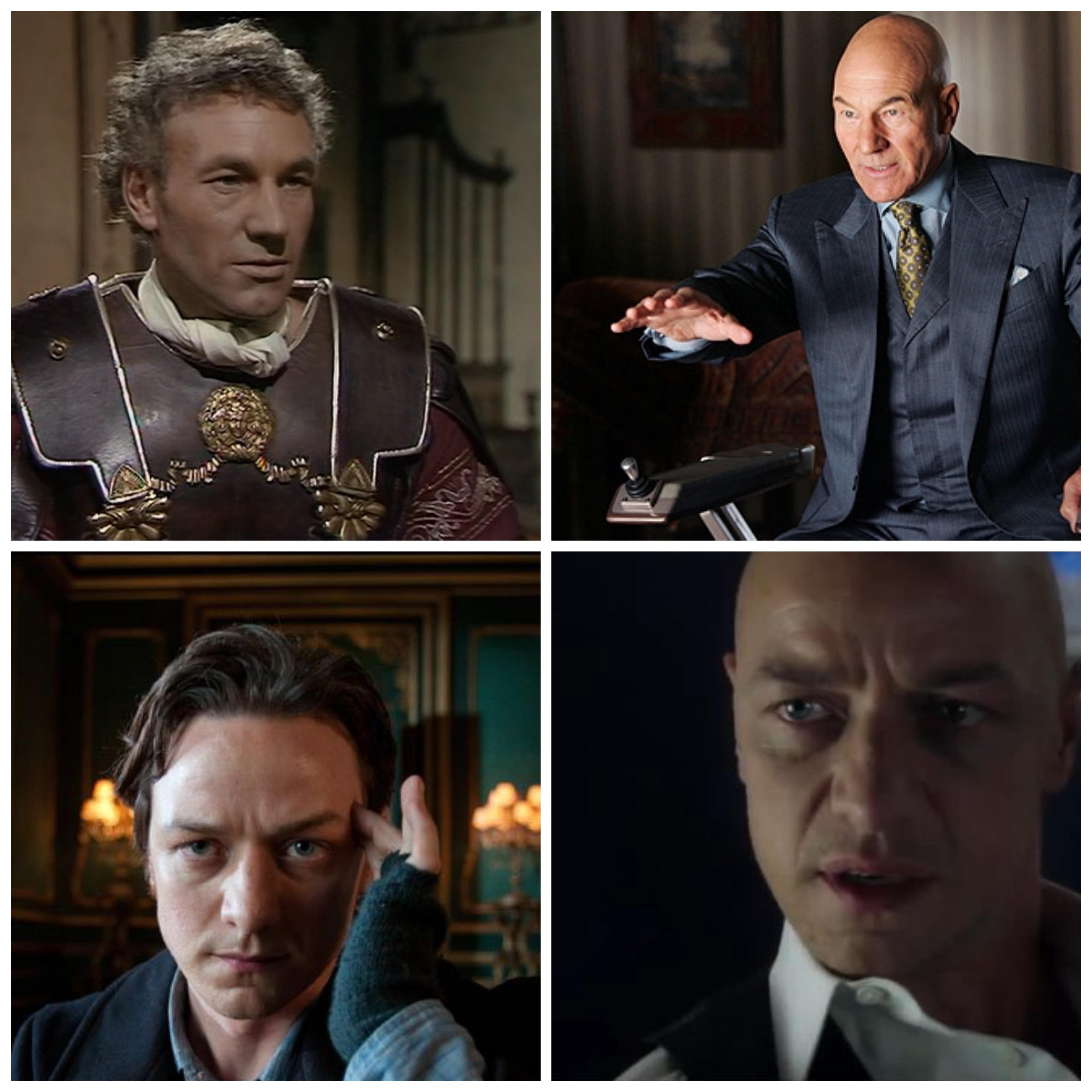 How Patrick Stewart aged over 30 years vs how James McAvoy's Professor X aged over 30 years ...