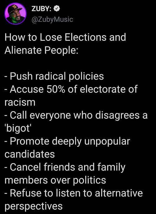 How to lose elections... | Scrolller