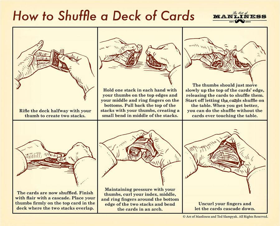 How to shuffle a deck of cards | Scrolller