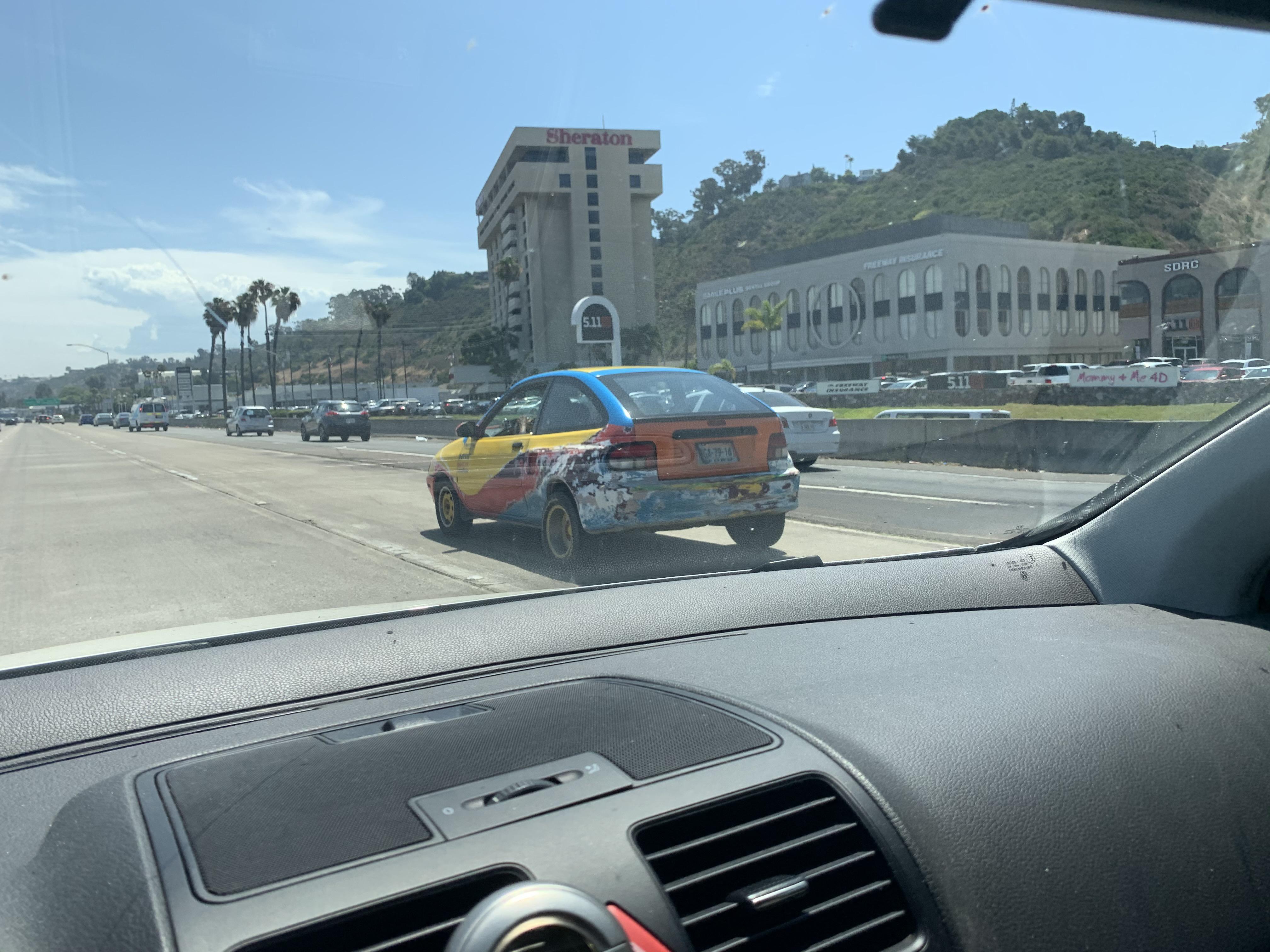 HTIF inspired car out on the freeway today | Scrolller
