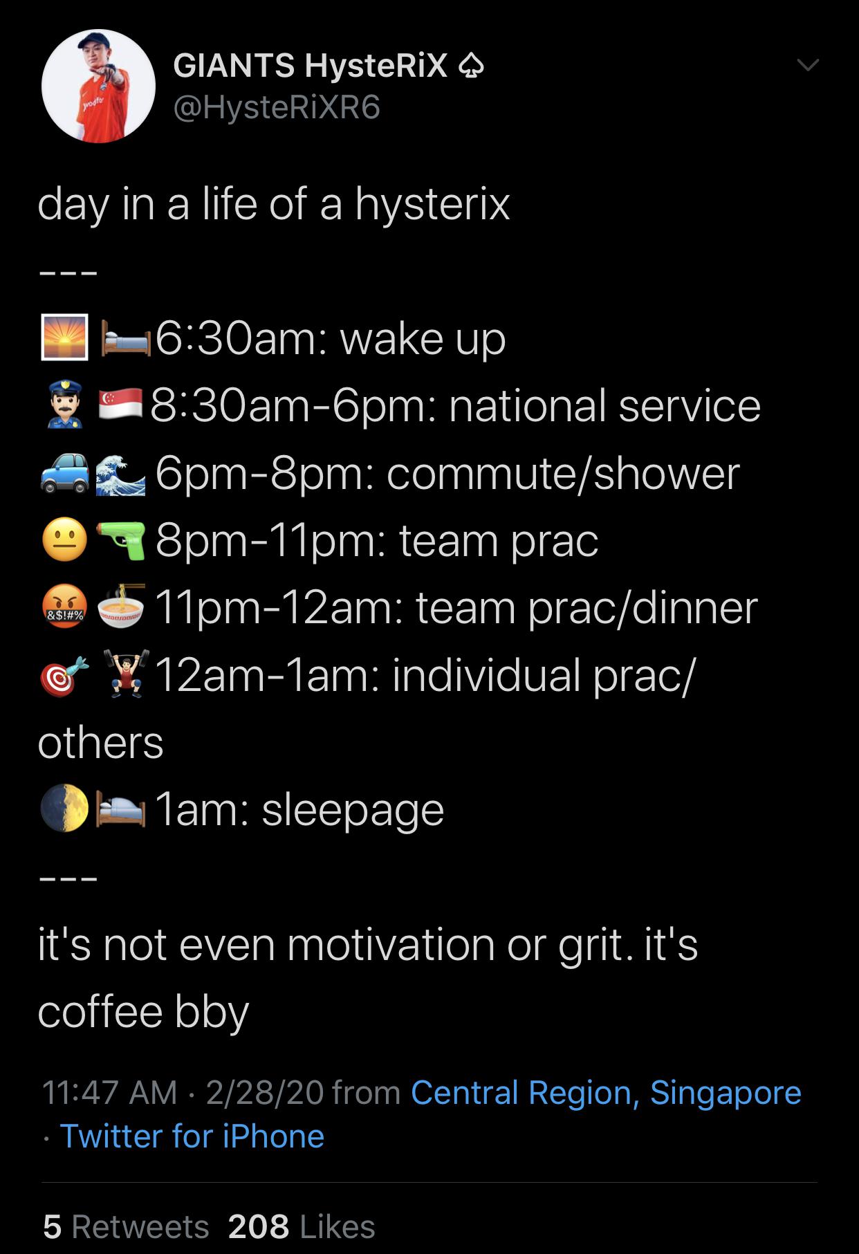Hysterix’s daily routine | Scrolller