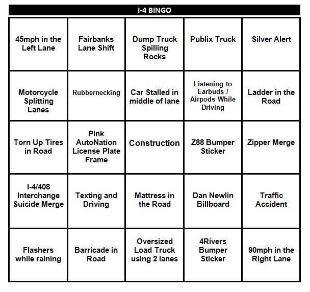 I-4 Bingo Reloaded. | Scrolller