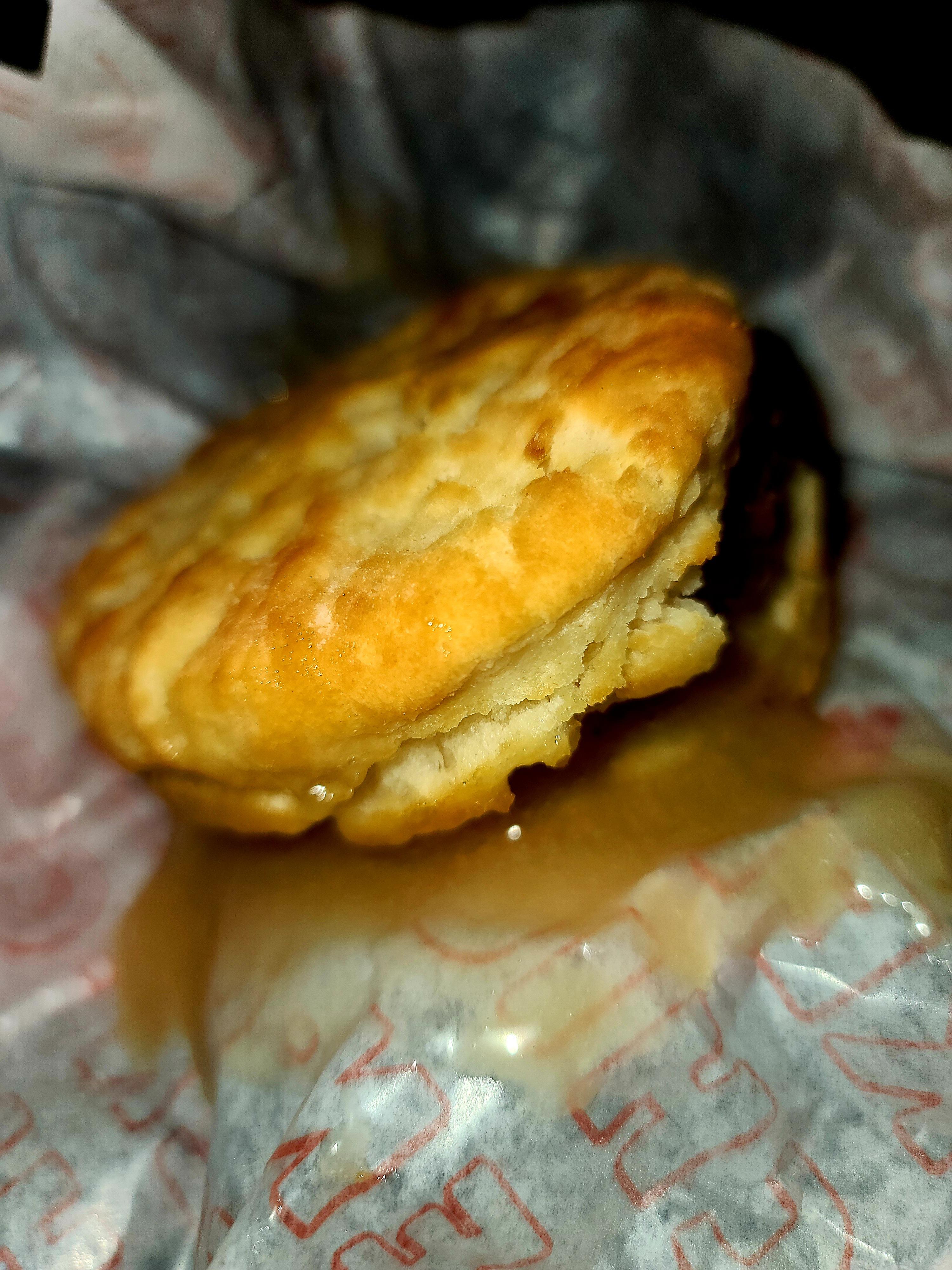 I asked for extra honey butter on my chicken biscuit. | Scrolller