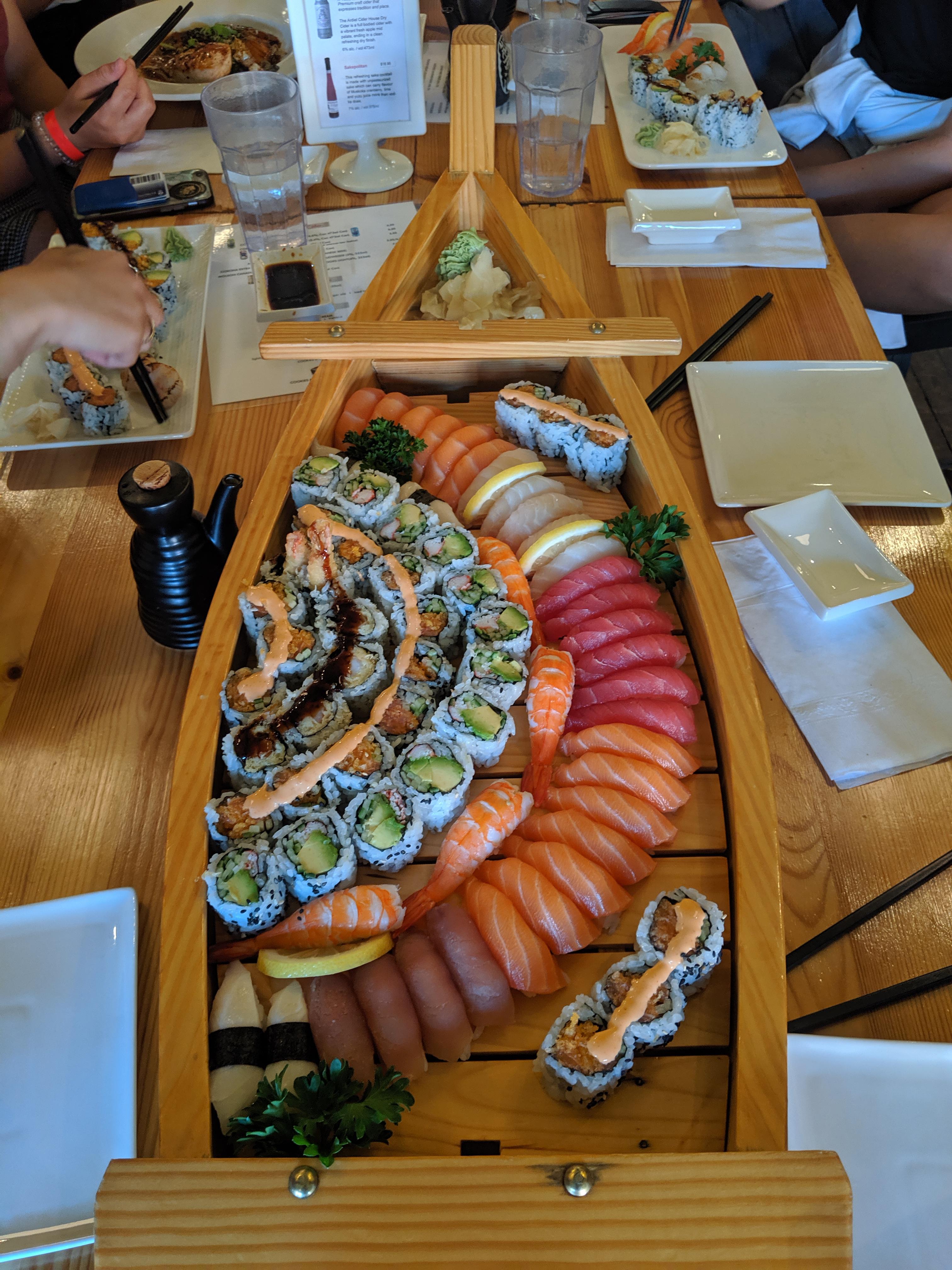 [I Ate] Jumbo sushi boat | Scrolller