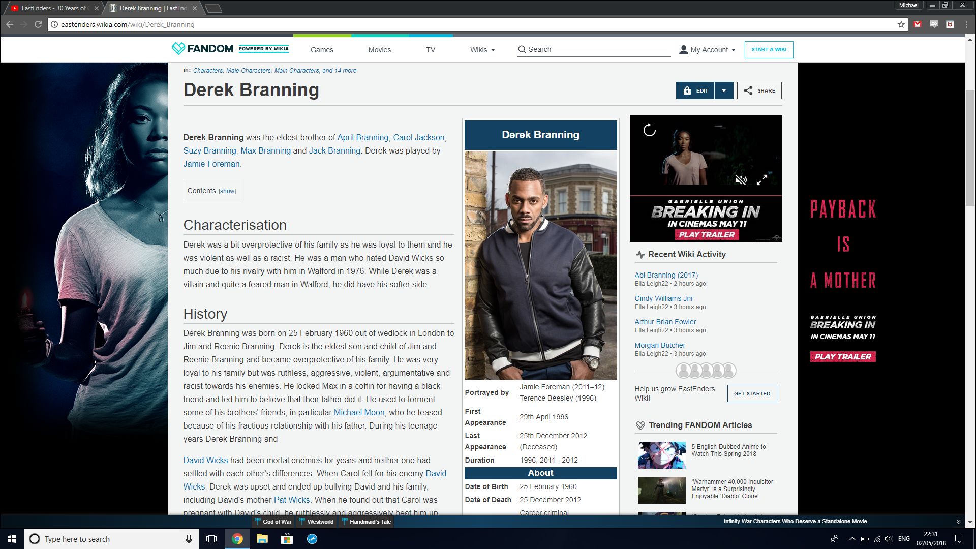 I can't remember Derek looking this good! | Scrolller