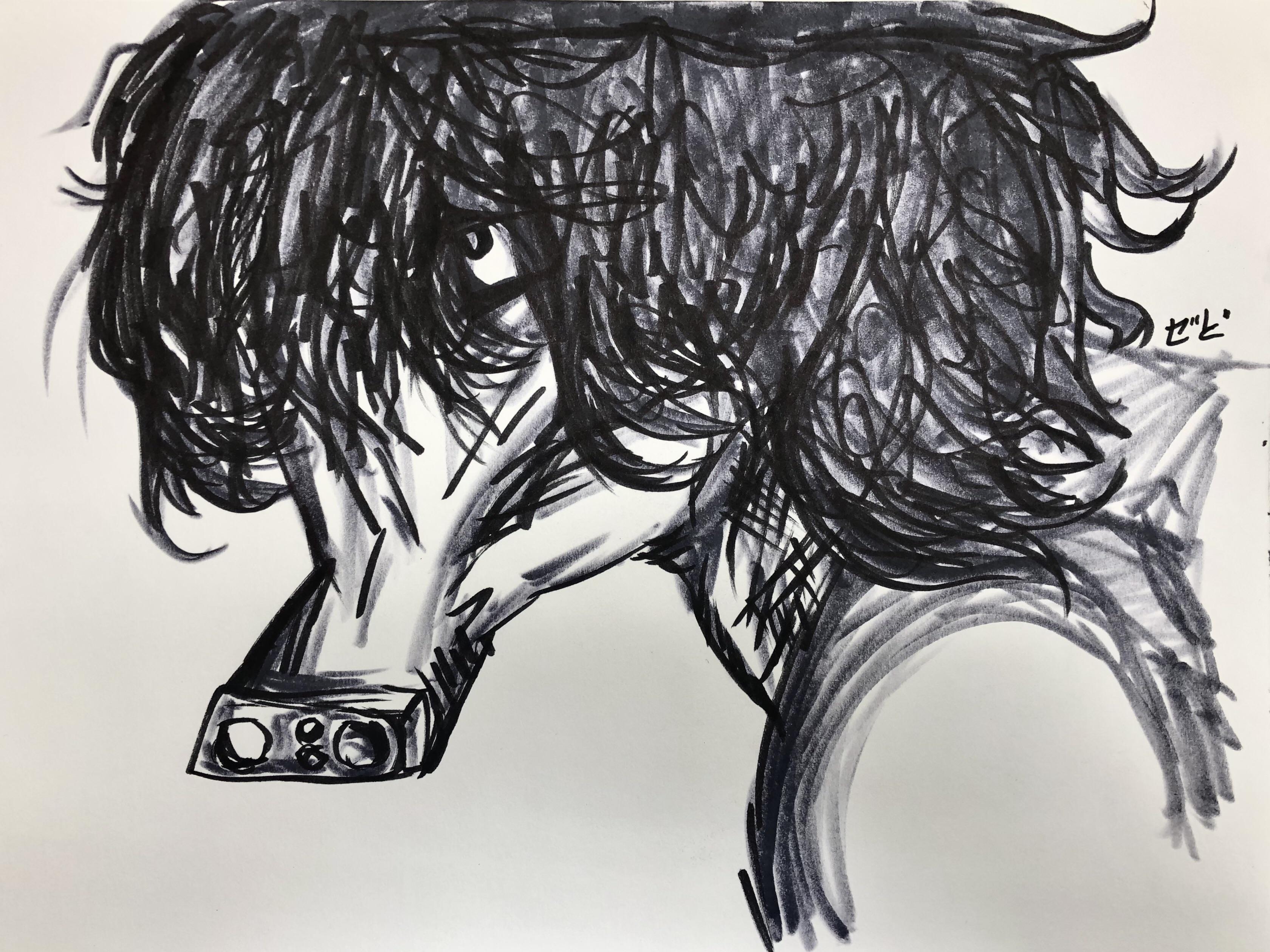 I did a quick sharpie sketch of Shigaraki at work | Scrolller