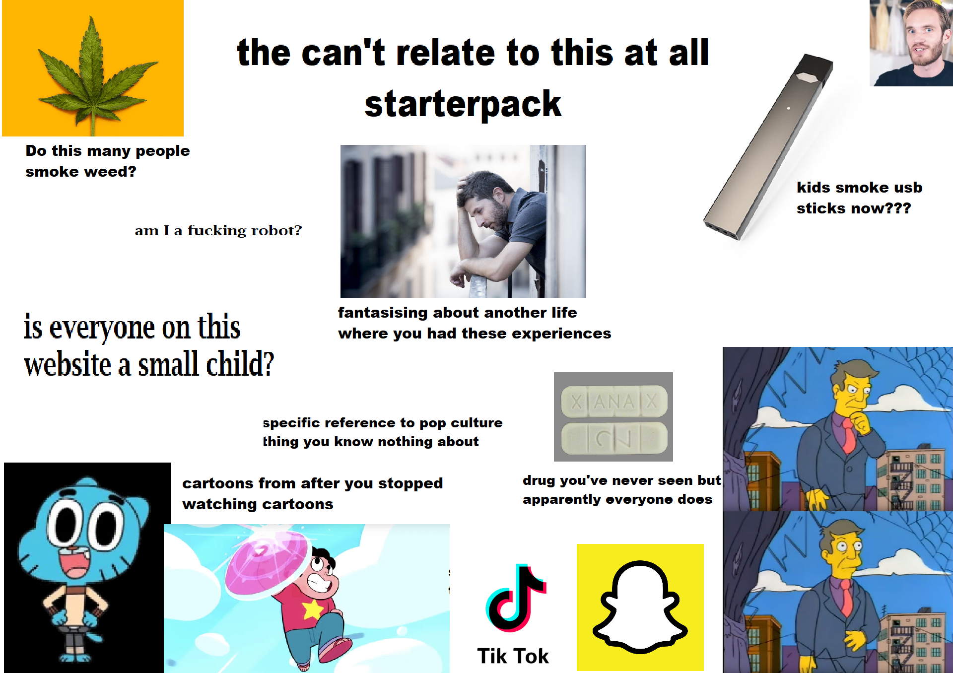 "I don't relate to this starterpack" starterpack | Scrolller