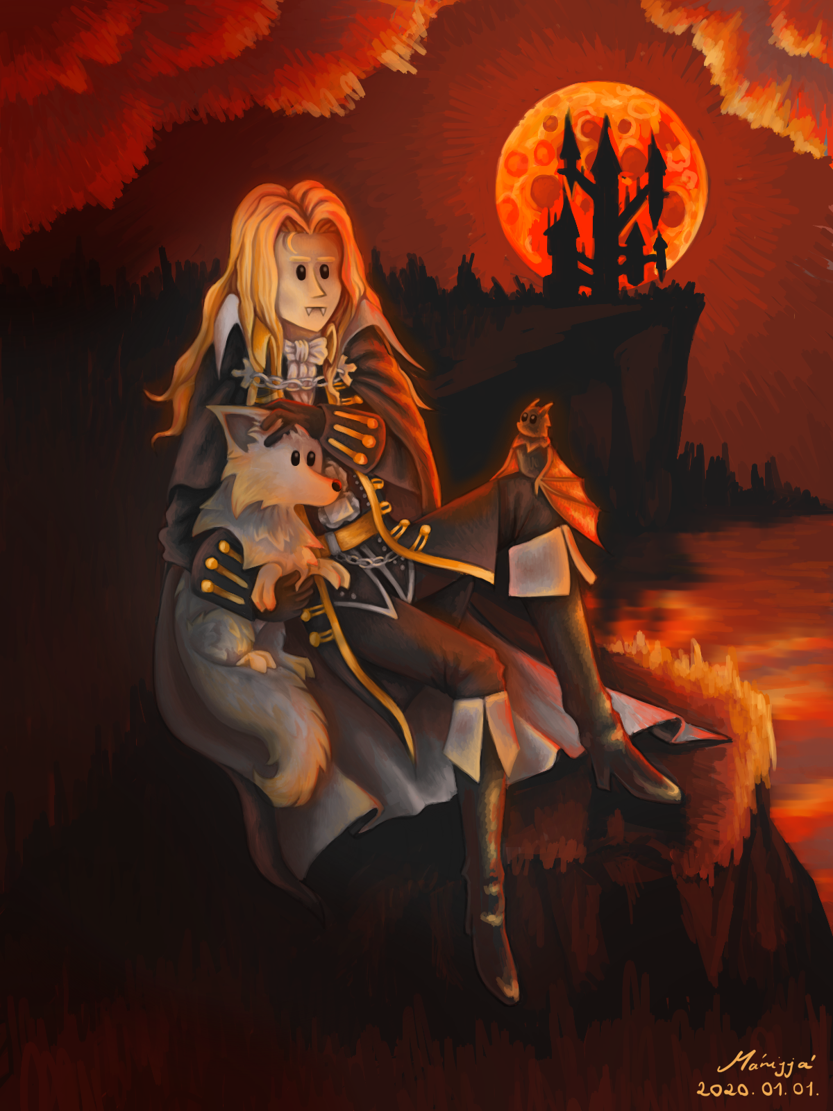 I drew Alucard | Scrolller