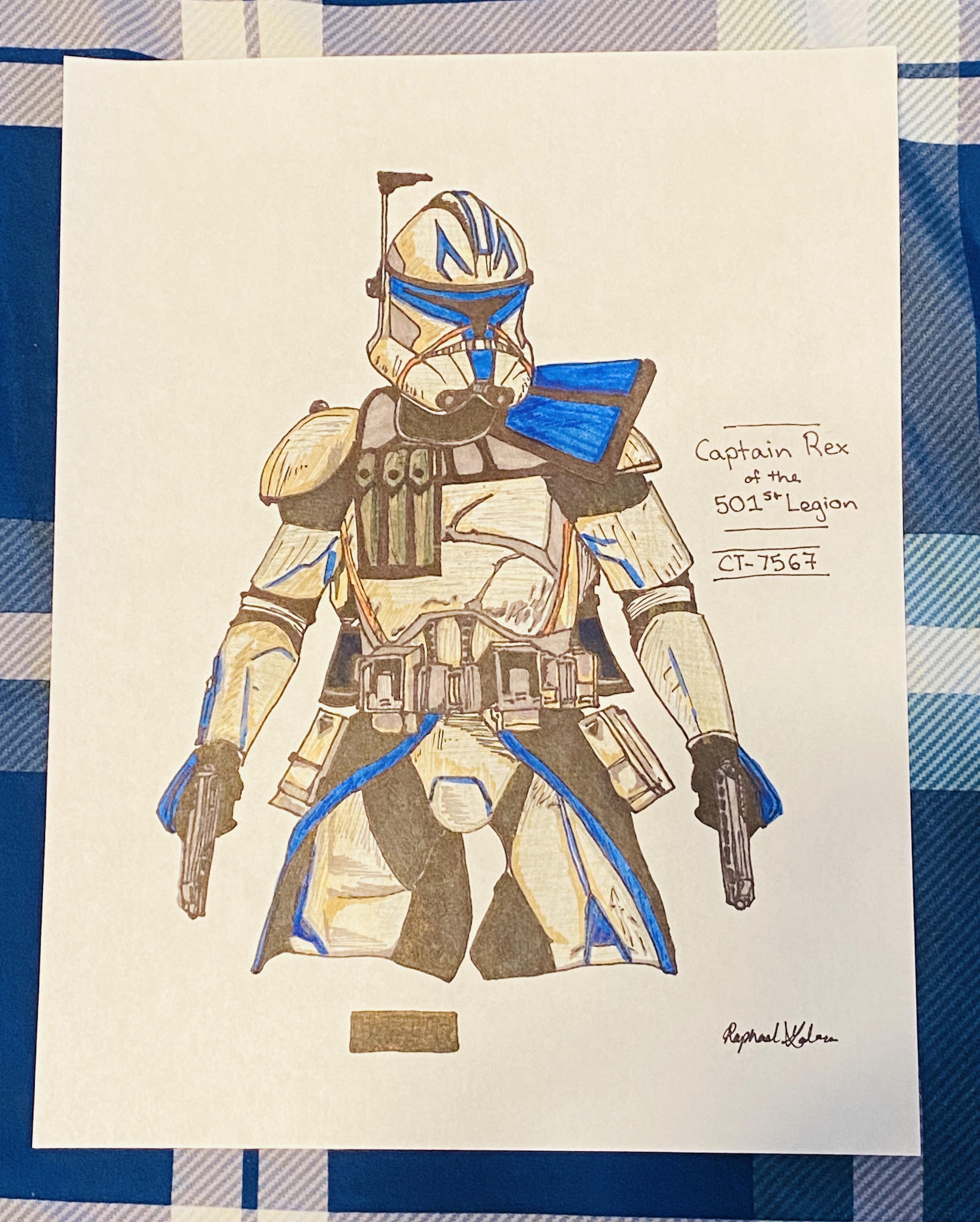 I drew captain Rex! | Scrolller