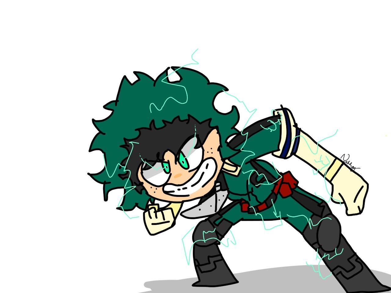 I drew deku in my style!, how is it? | Scrolller