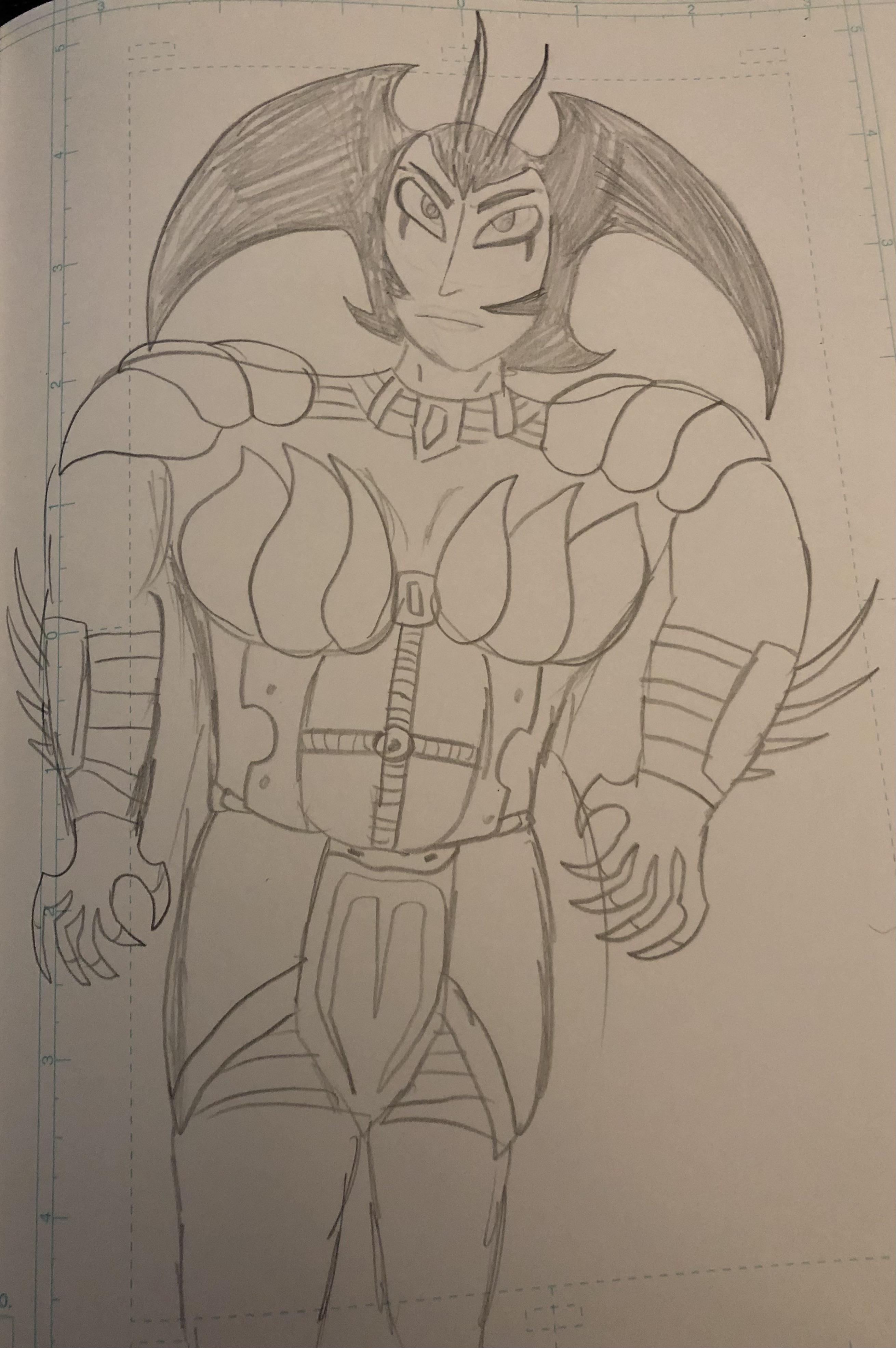 I drew Devilman lady in her armor suit because I love it's design | Scrolller