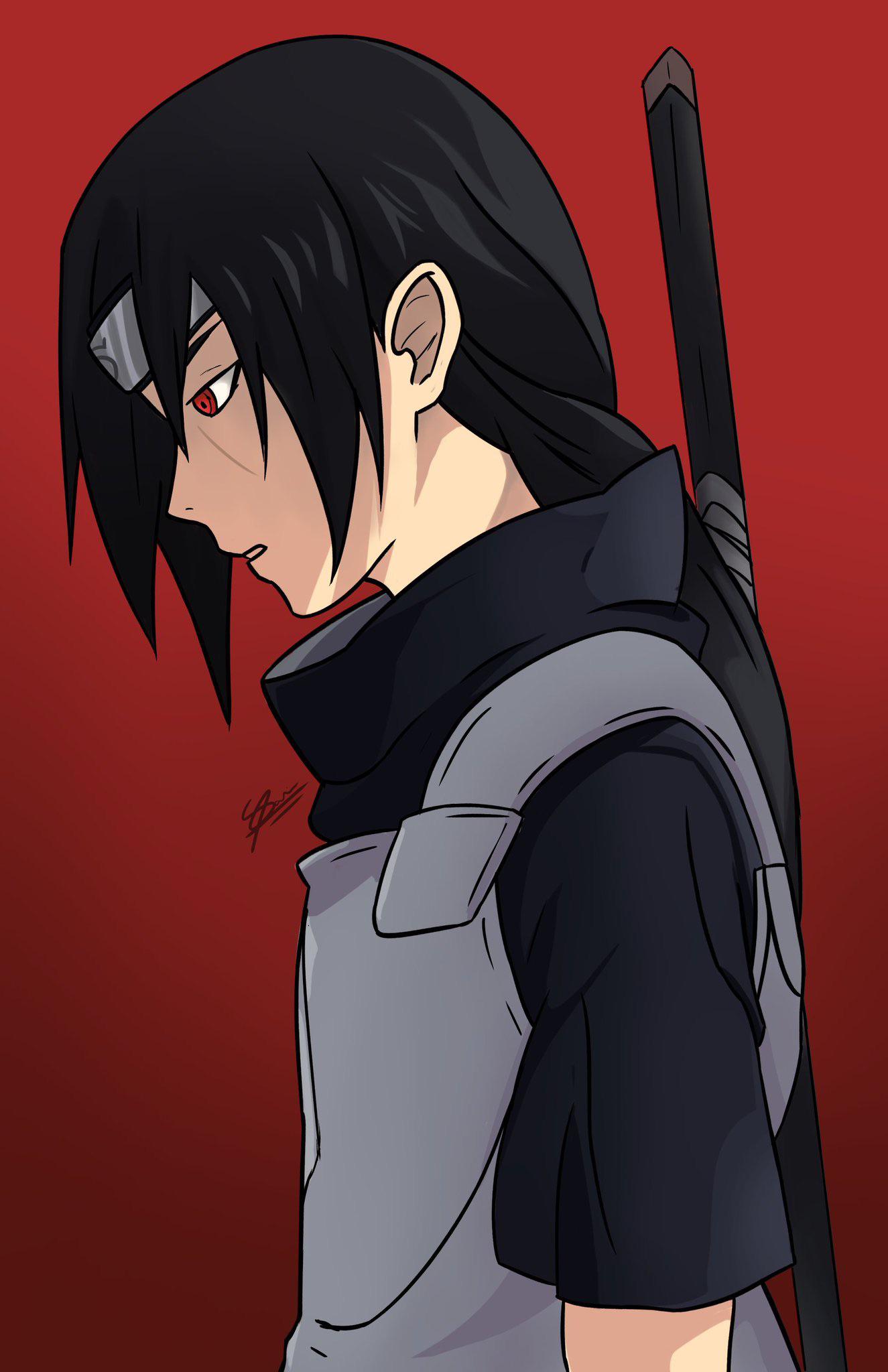 I drew Itachi | Scrolller