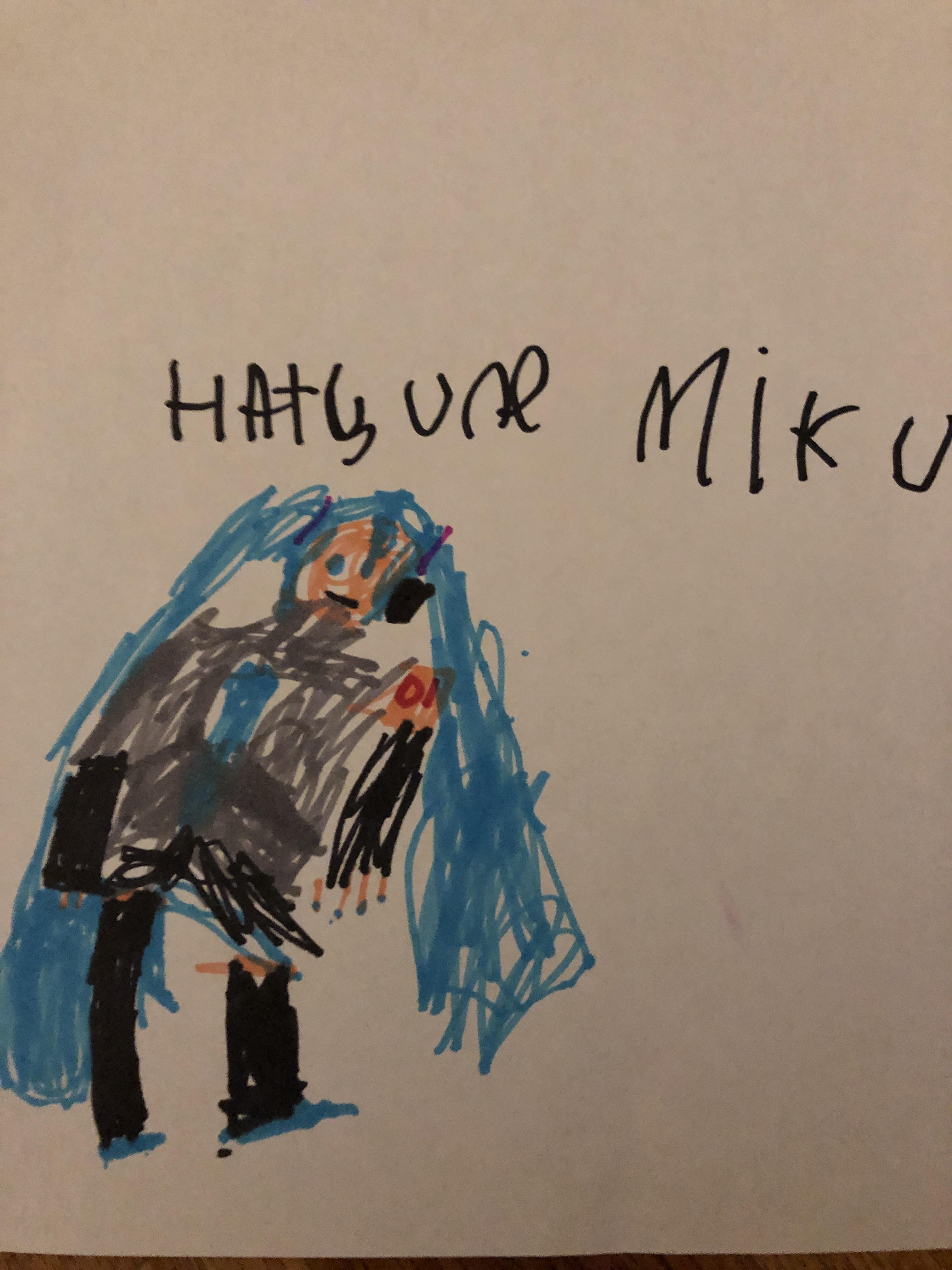 I drew miku | Scrolller