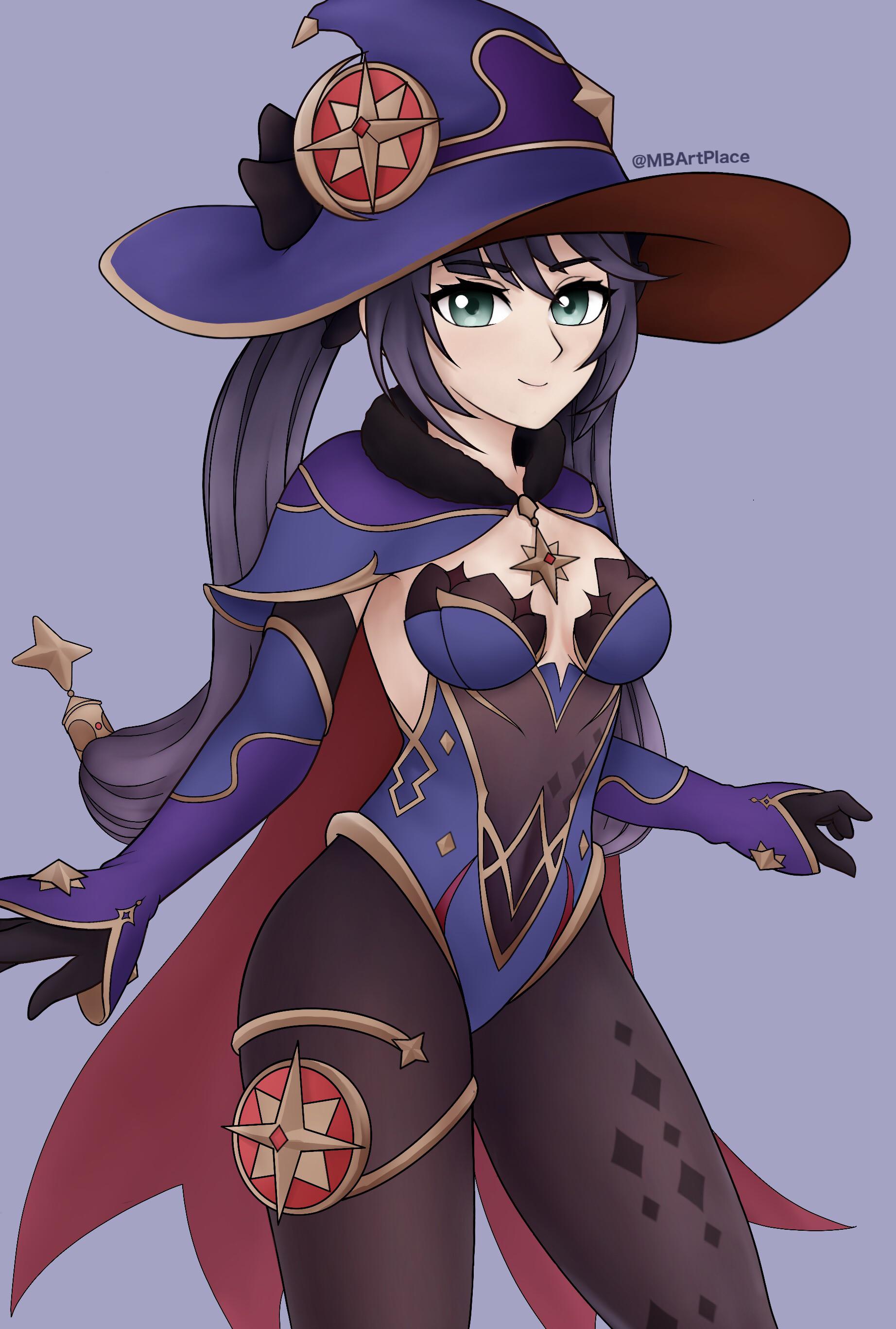 I drew Mona! 💜 | Scrolller