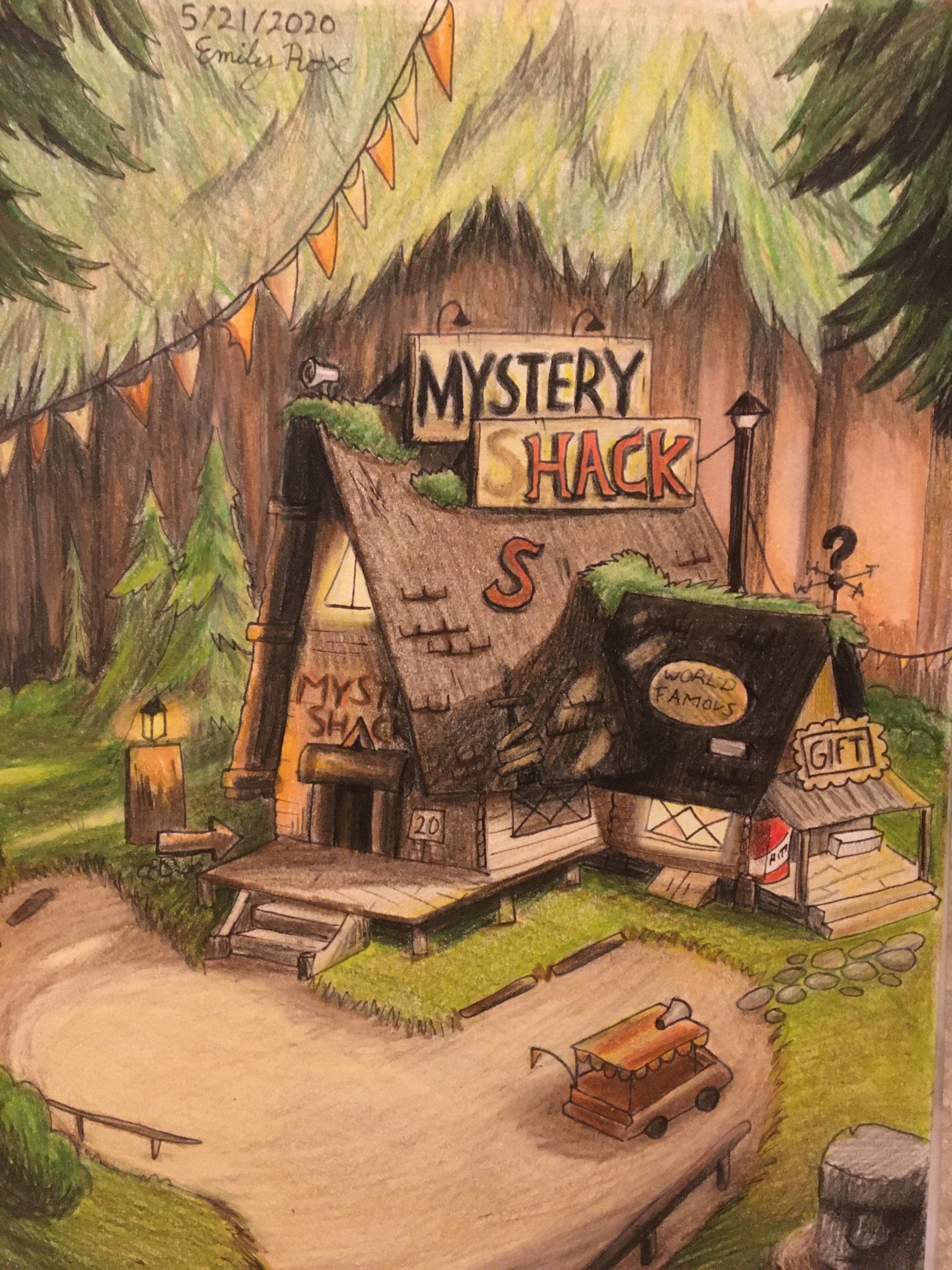 I drew the Mystery Shack! | Scrolller