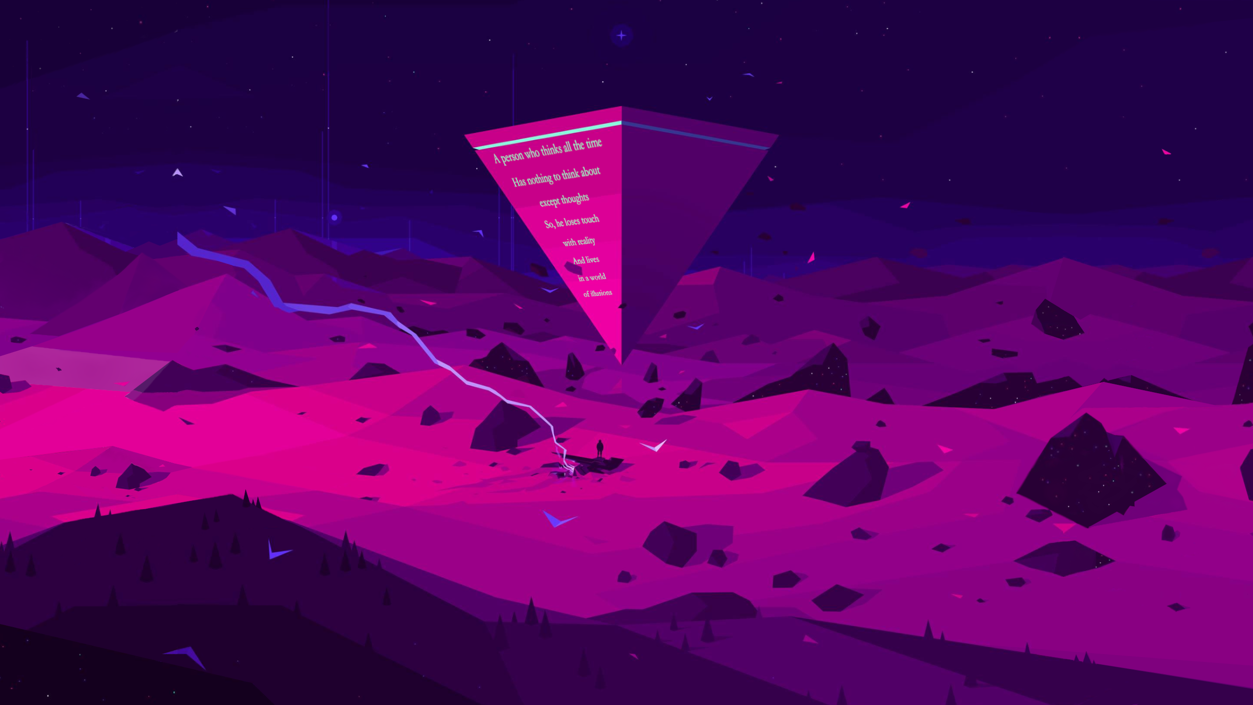 I expanded on an image by Inzo, for his song "Overthinker". [2560x1440] | Scrolller