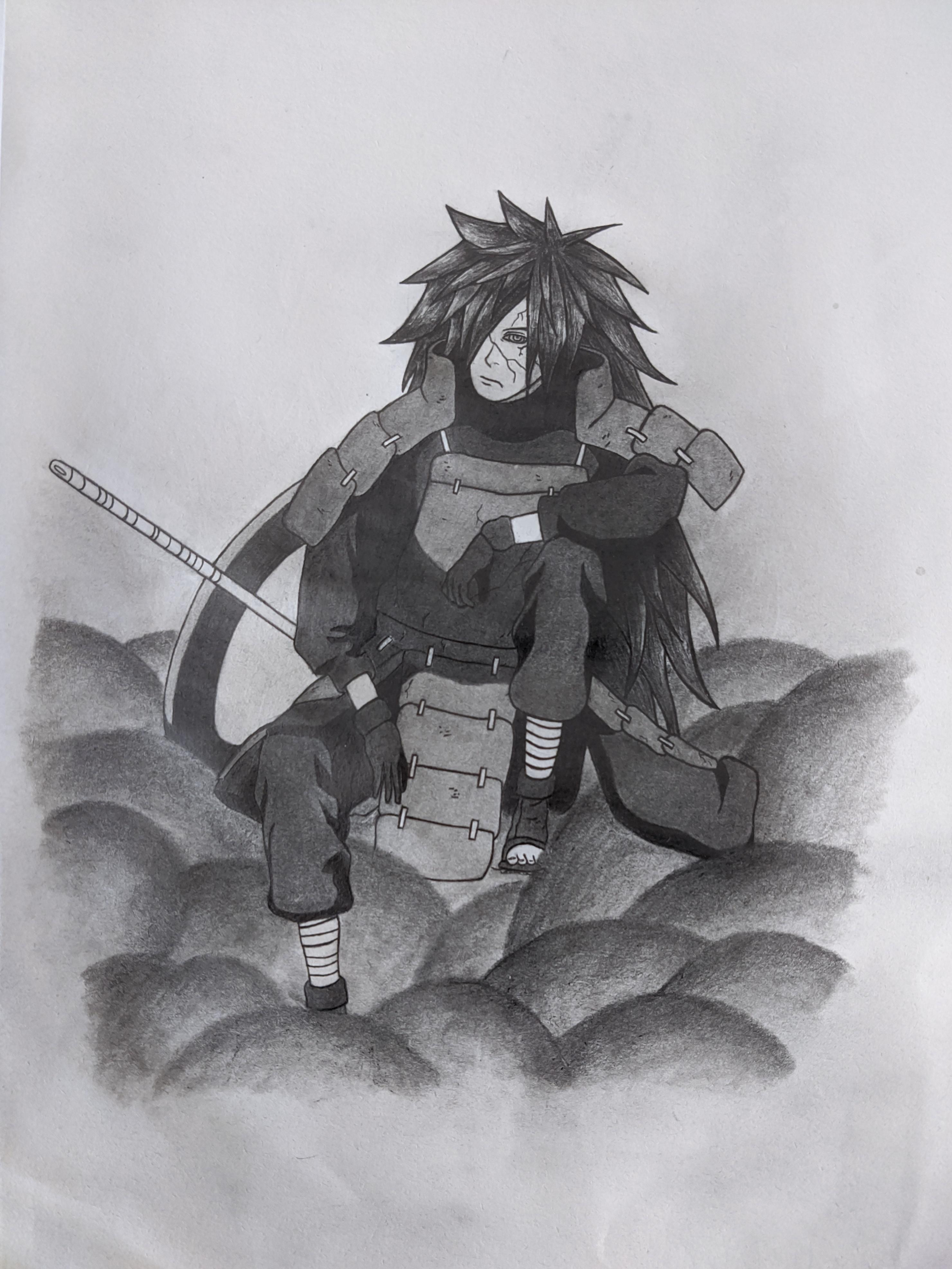 I finally drew Uchiha Madara (le.beau.art on IG) | Scrolller