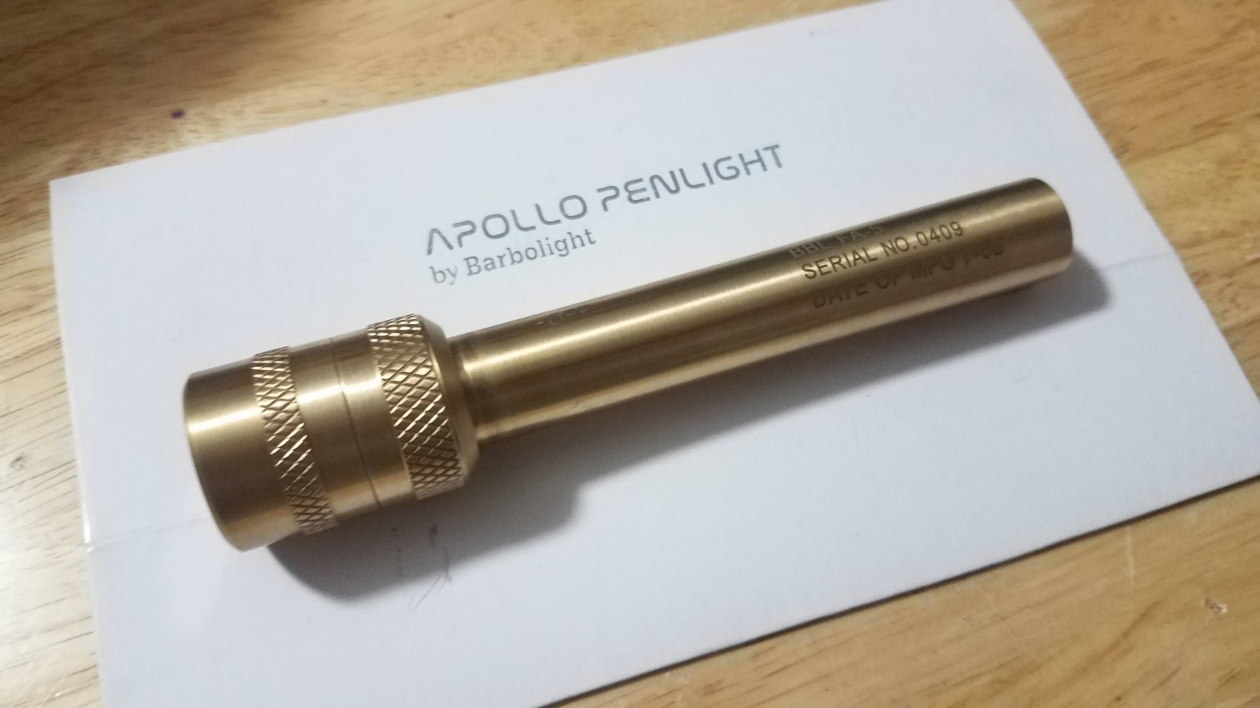 I finally got one; a replica of the FA-5 flashlight carried on all of the Apollo missions ...