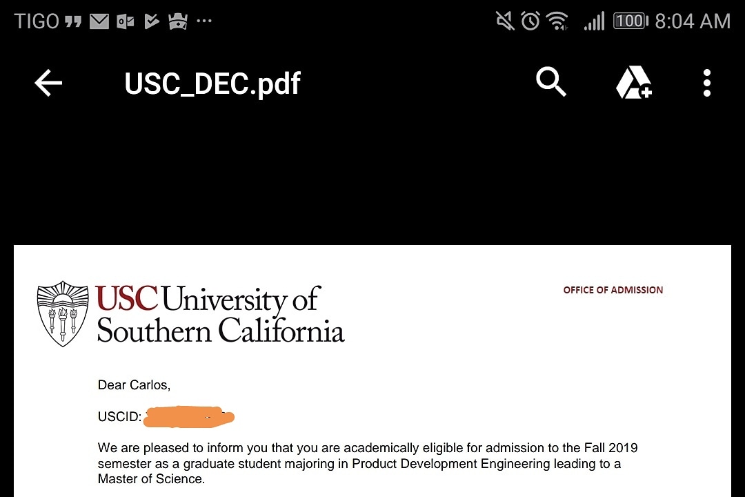 I got into USC! | Scrolller
