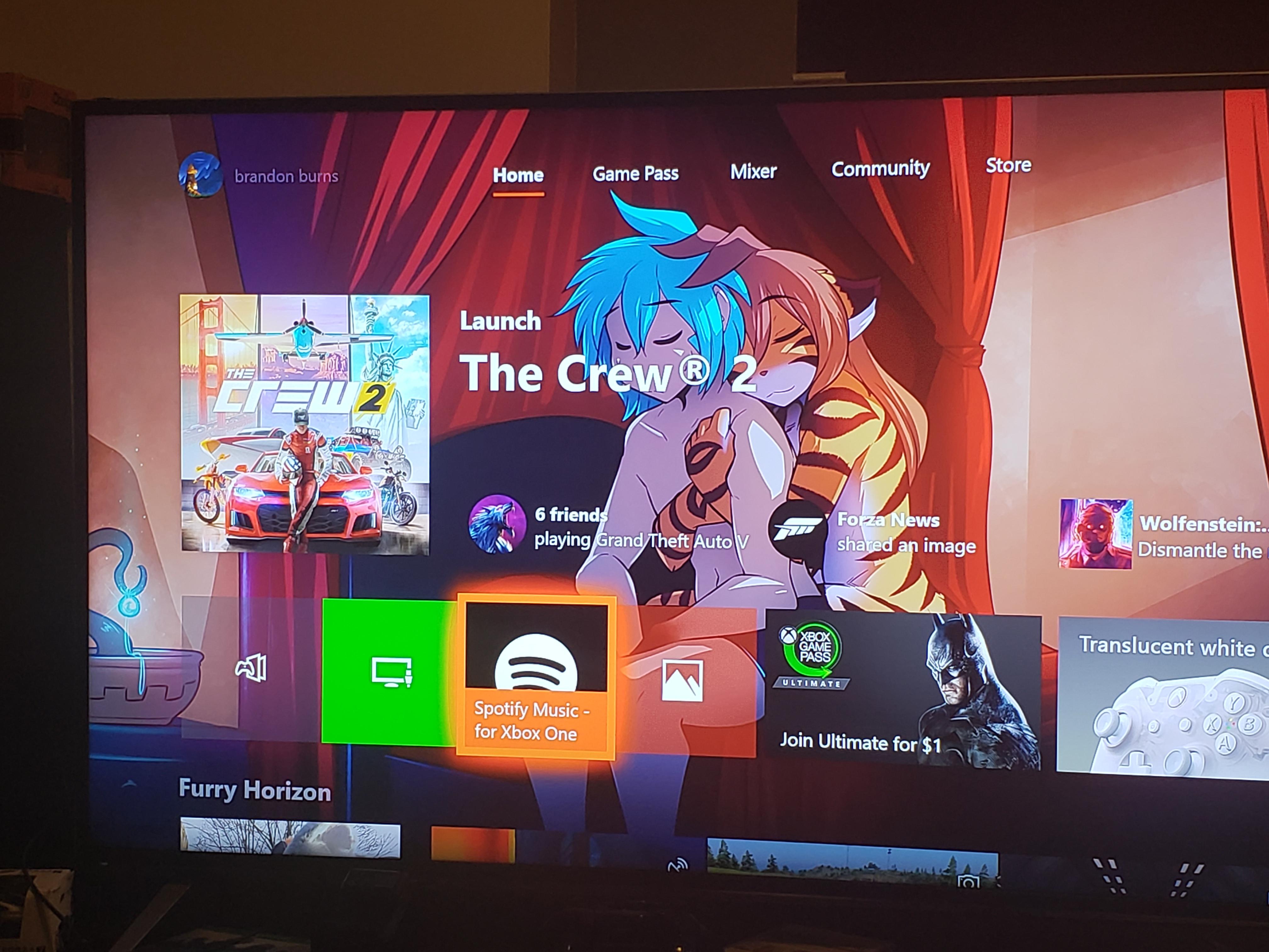 I Got So Into Twokinds That I Put A Twokinds Picture As A Custom Background On My Xbox