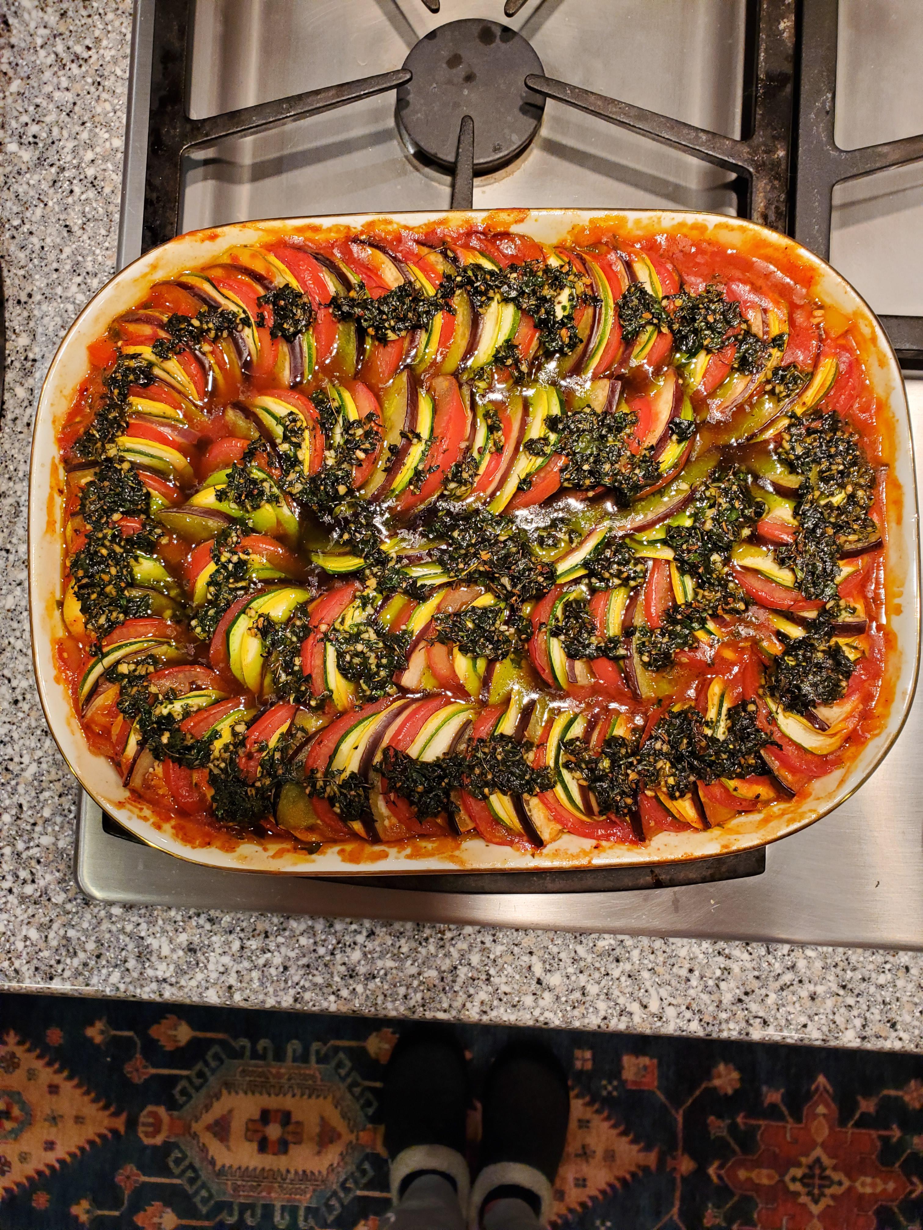 I have never had ratatouille before, so my daughter and I made some! It's dinnertime! | Scrolller