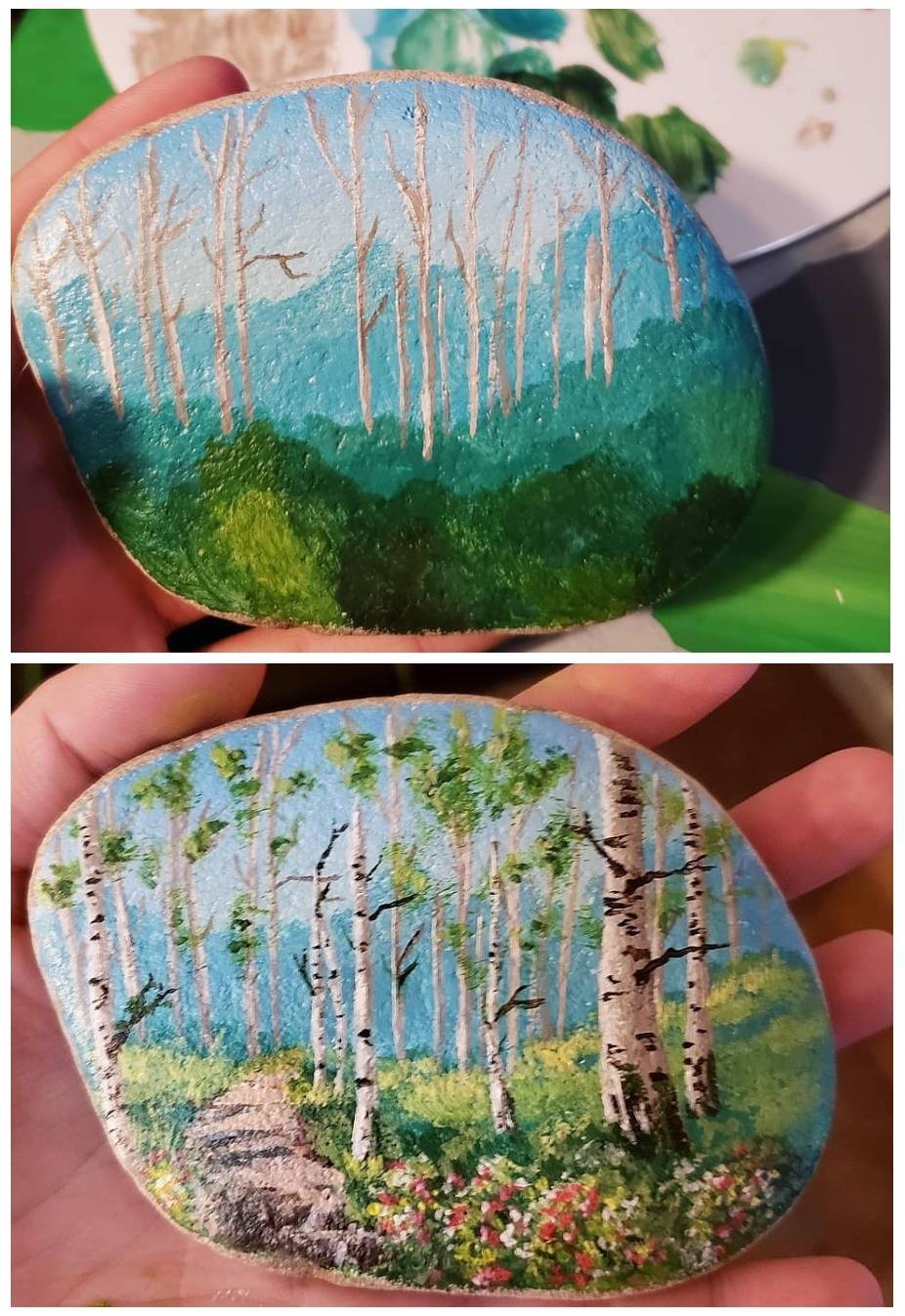 I love the "before and after" of adding the details 😊 | Scrolller