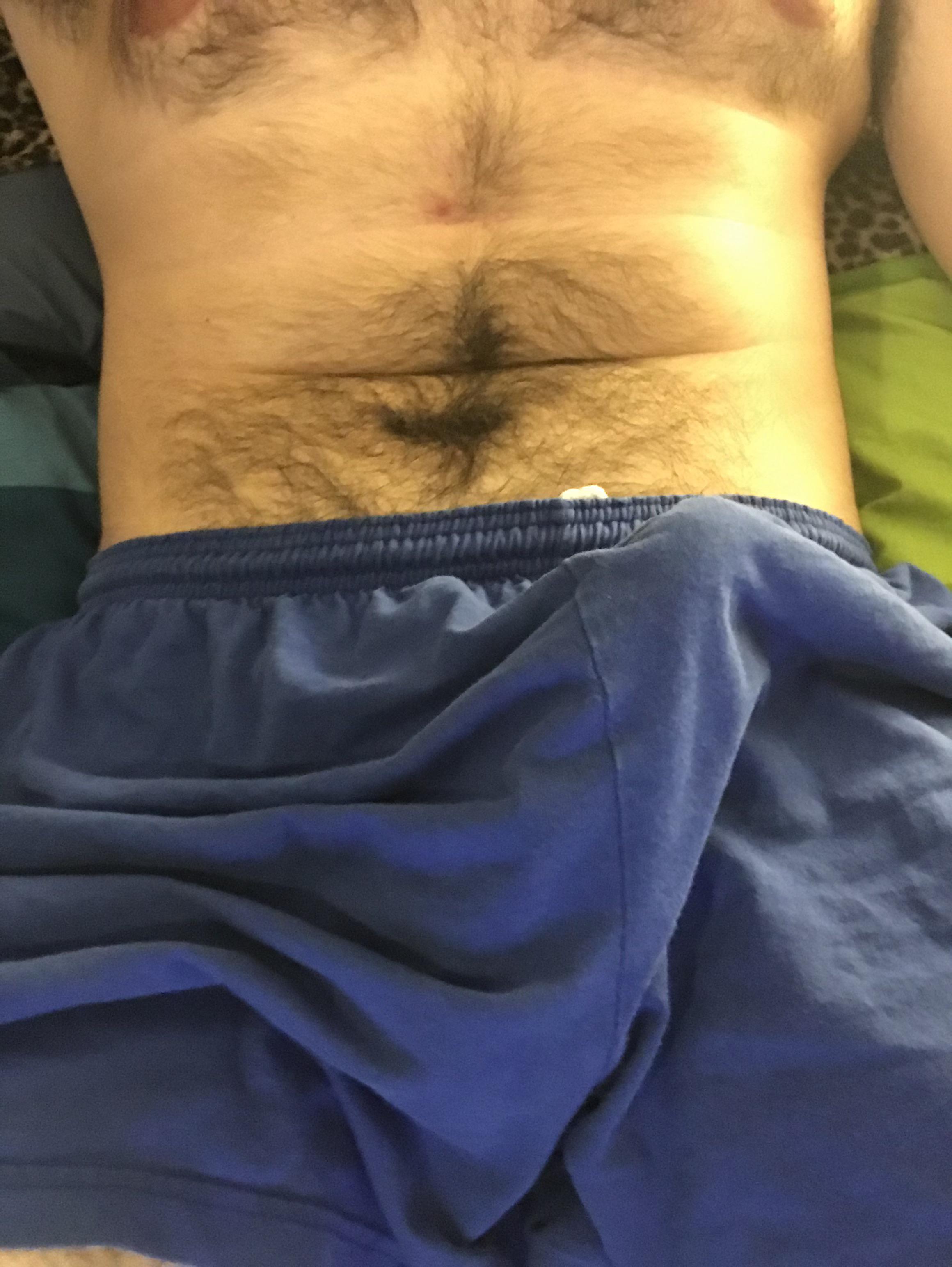 I love the way my bulge looks in these sweatpants. What do you think? | Scrolller