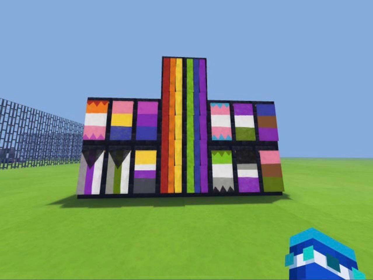 I made a bunch of pride flags for my Minecraft city | Scrolller