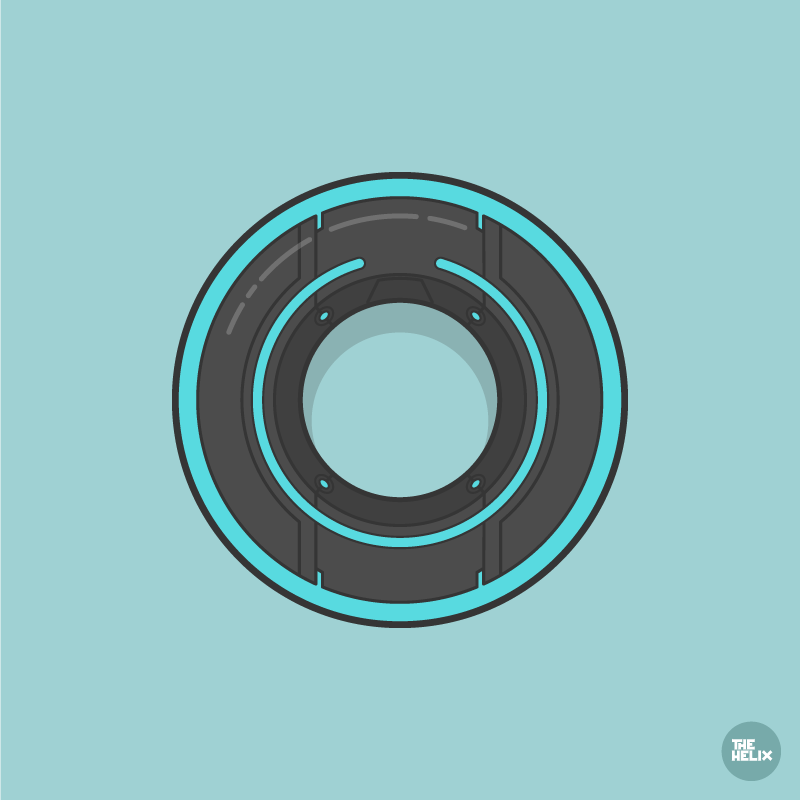 I made a Tron Identity Disc in Illustrator! | Scrolller