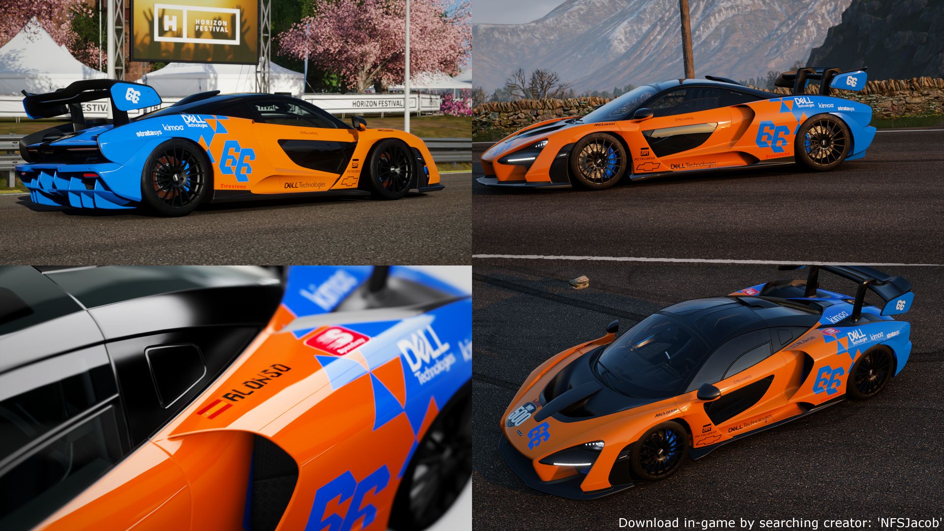 I made Alonso's 2019 INDY500 livery, in Forza Horizon 4. | Scrolller