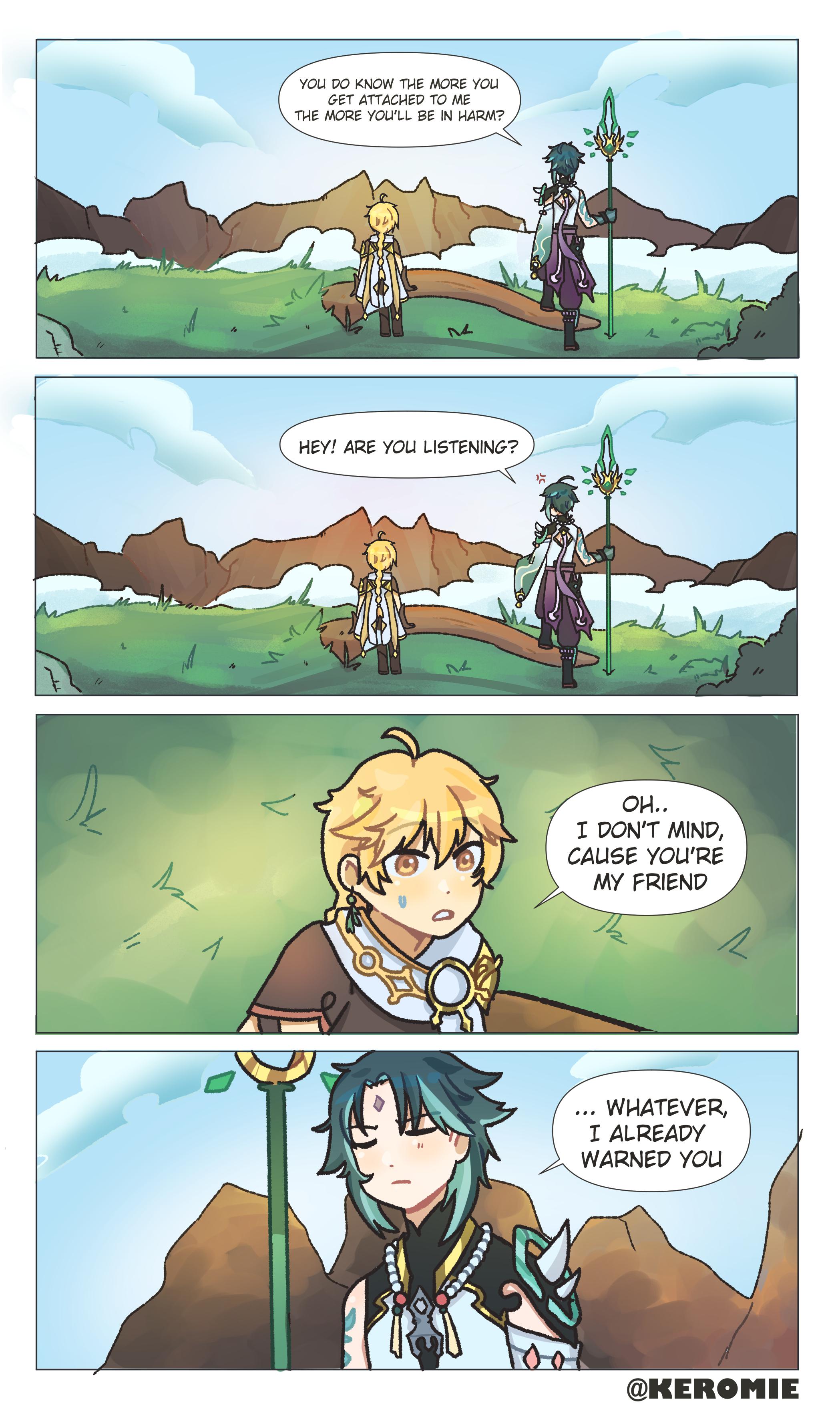 I made another comic for our tsun tsun Xiao | Scrolller