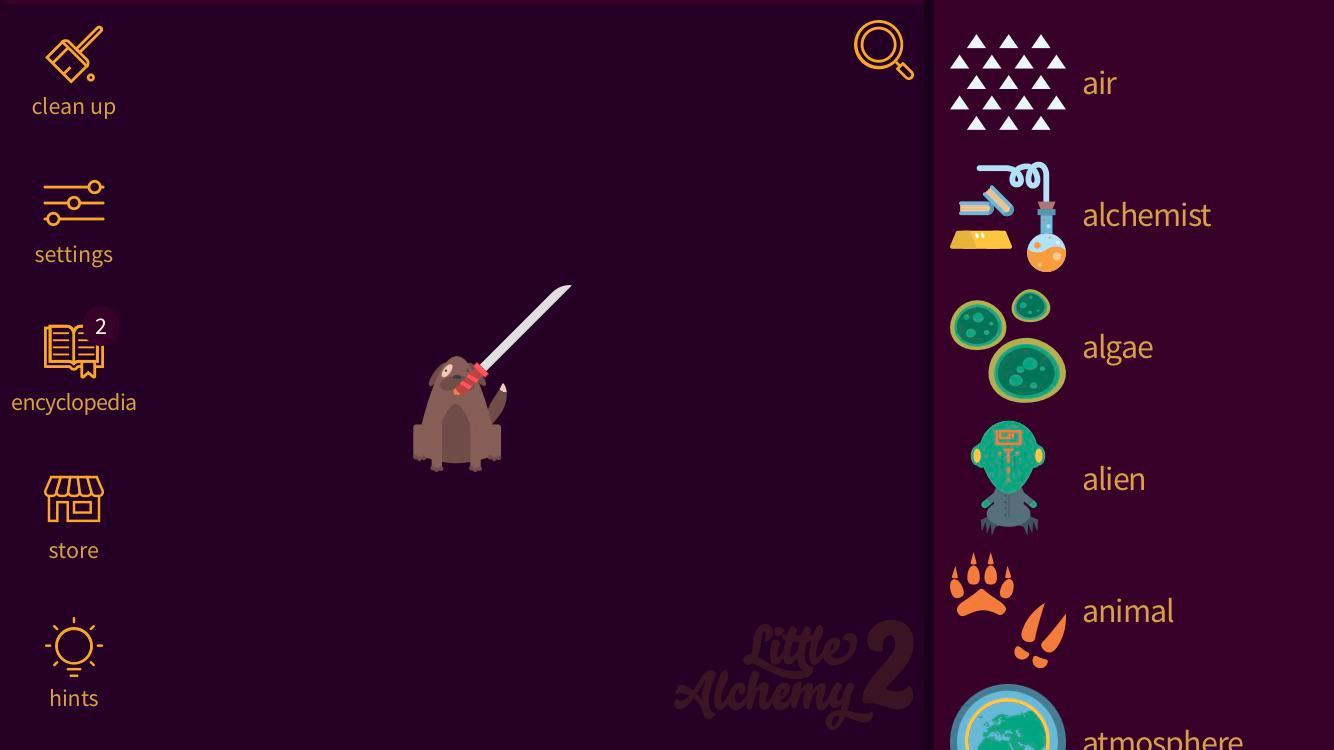 I made katana dog in little alchemy 2 | Scrolller