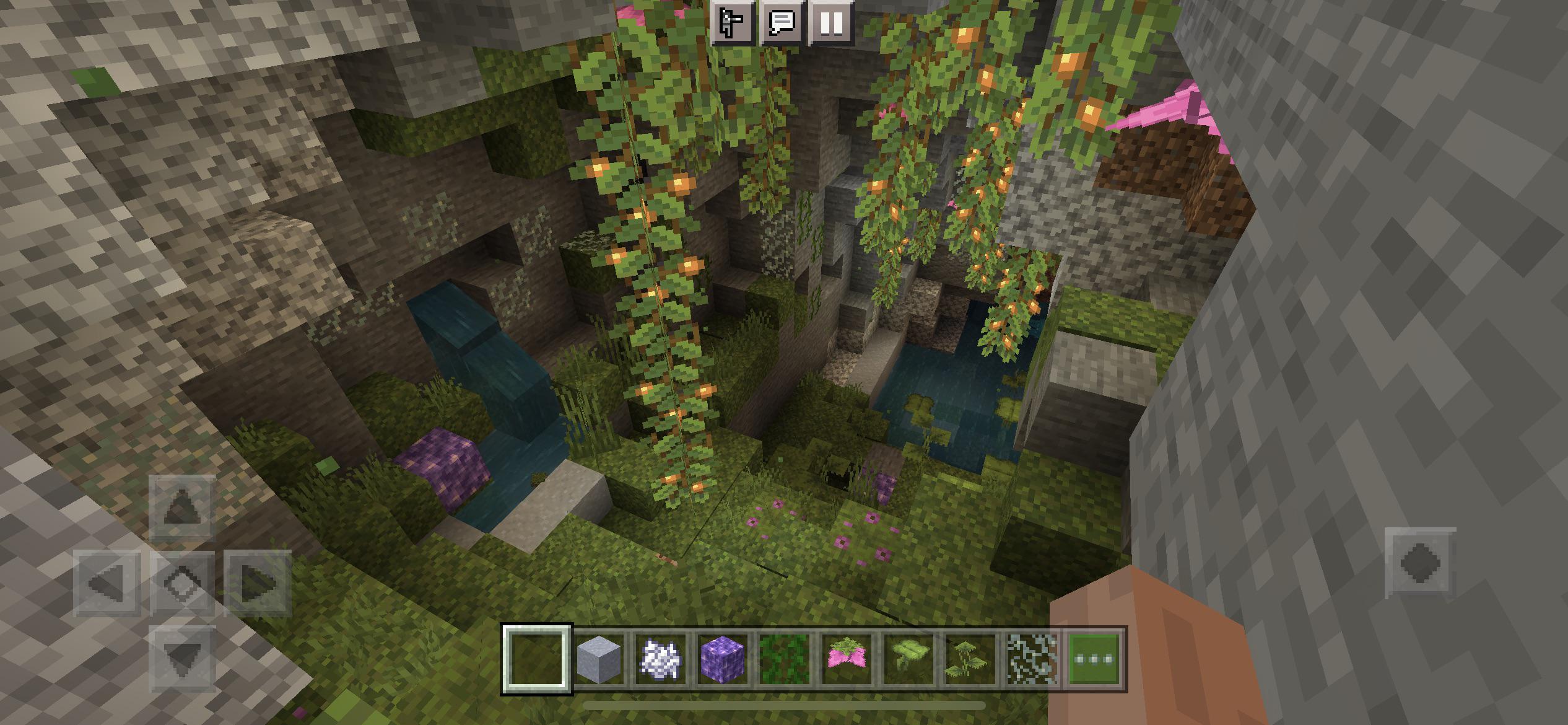 I made my own lush cave since part 1 came out today! (I’m on IOS so I can’t download snapshots ...