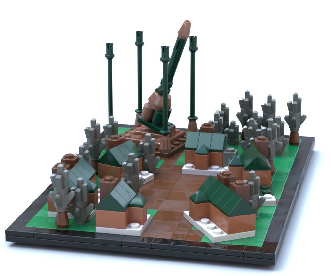 I made Rocket Town from Final Fantasy VII in Lego. | Scrolller
