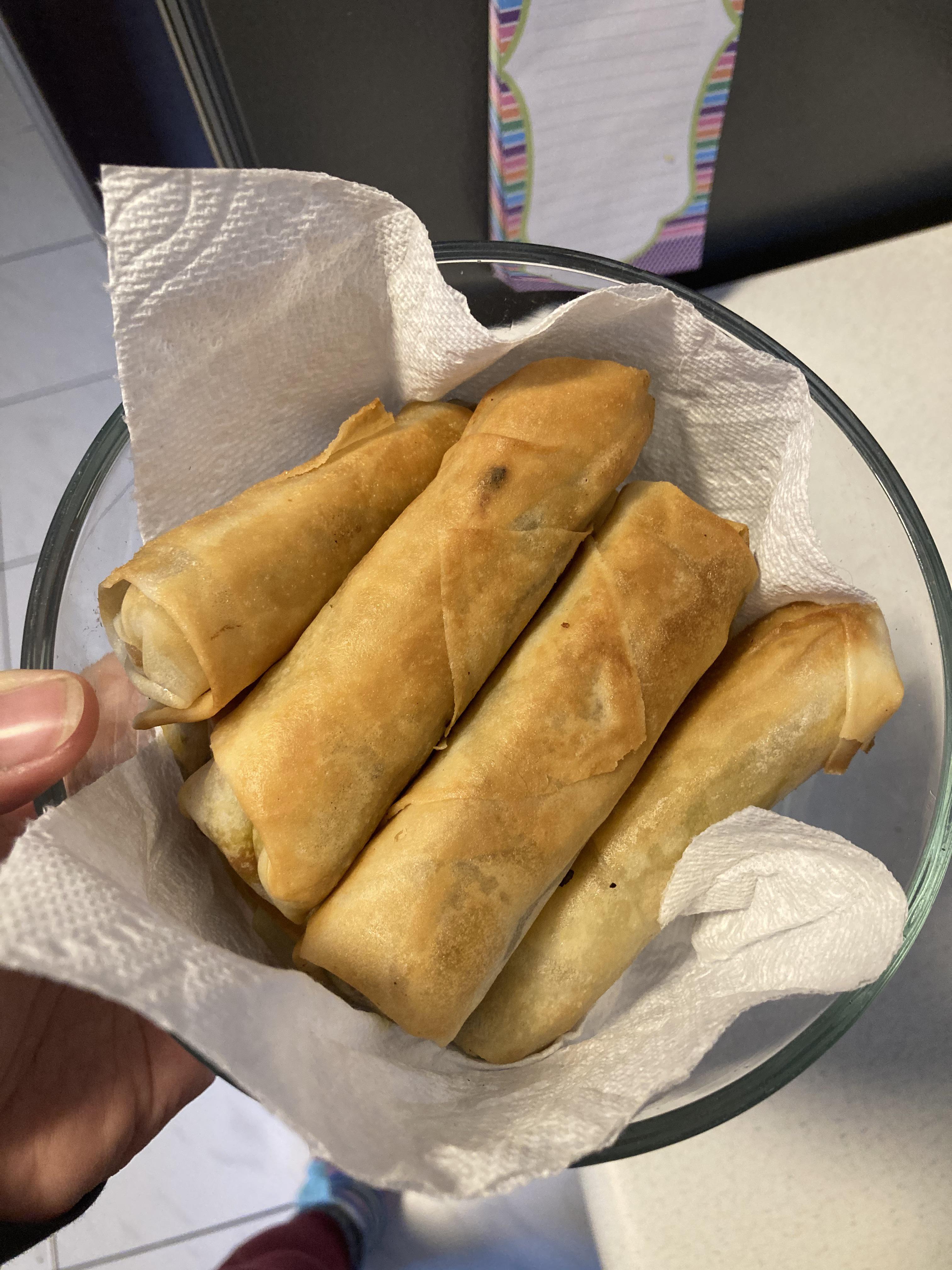 I made some beef spring rolls! | Scrolller