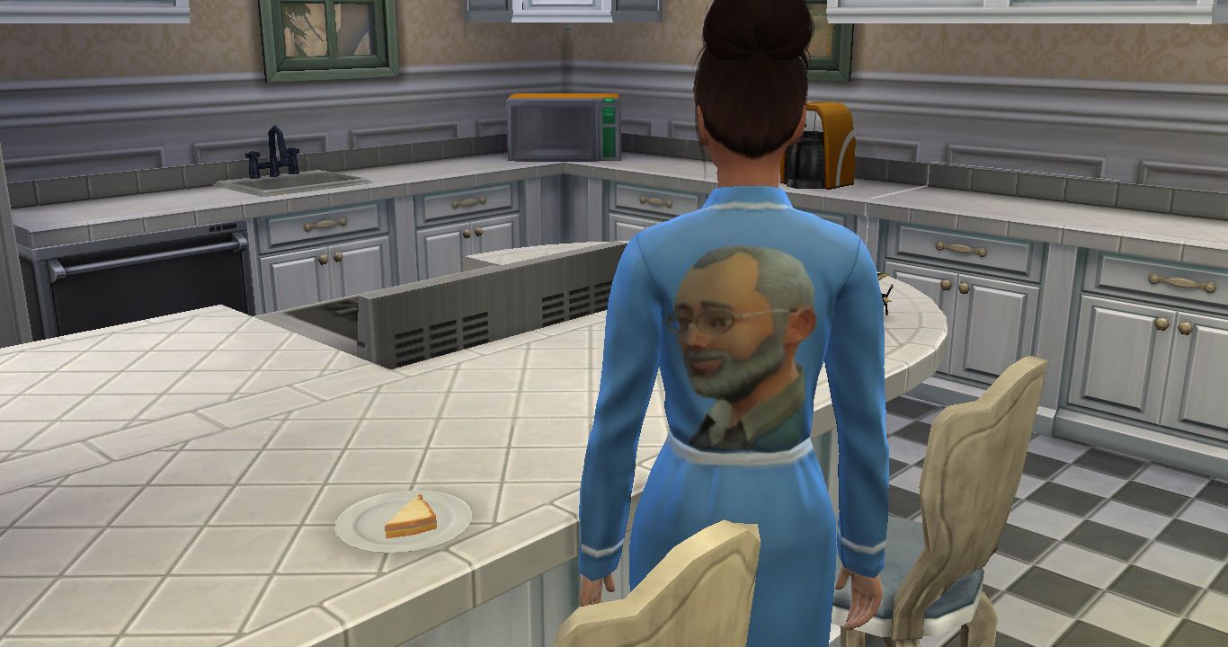 I made some Jim Pickens robes so your sims can show their love to our dear leader even when they ...