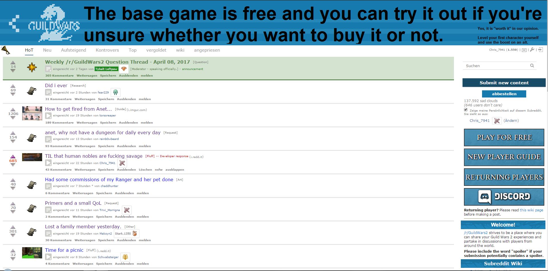 I propose a change to the sub banner. | Scrolller