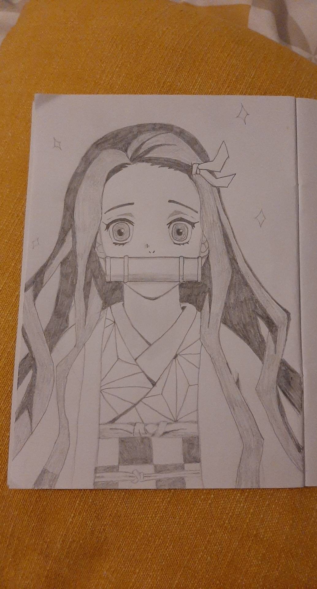 I sketched Nezuko after binge watching season 1 | Scrolller