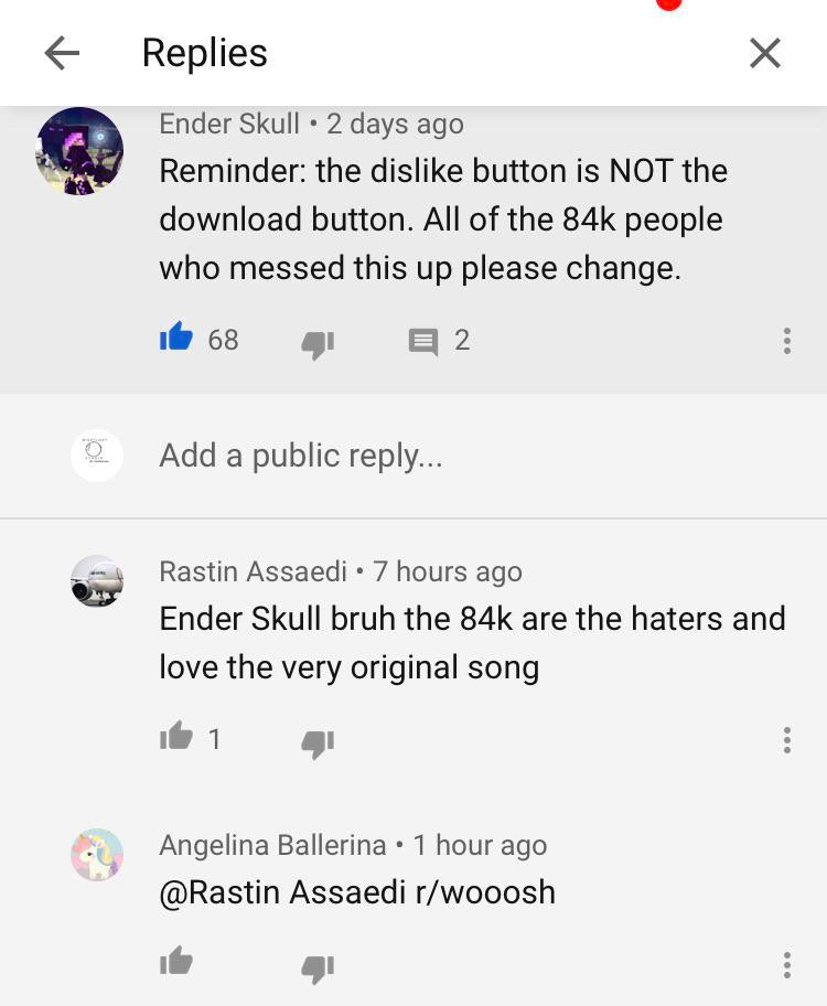 I think this guy doesn’t know what is Famous video’s comment section. There’ll be always jokes ...