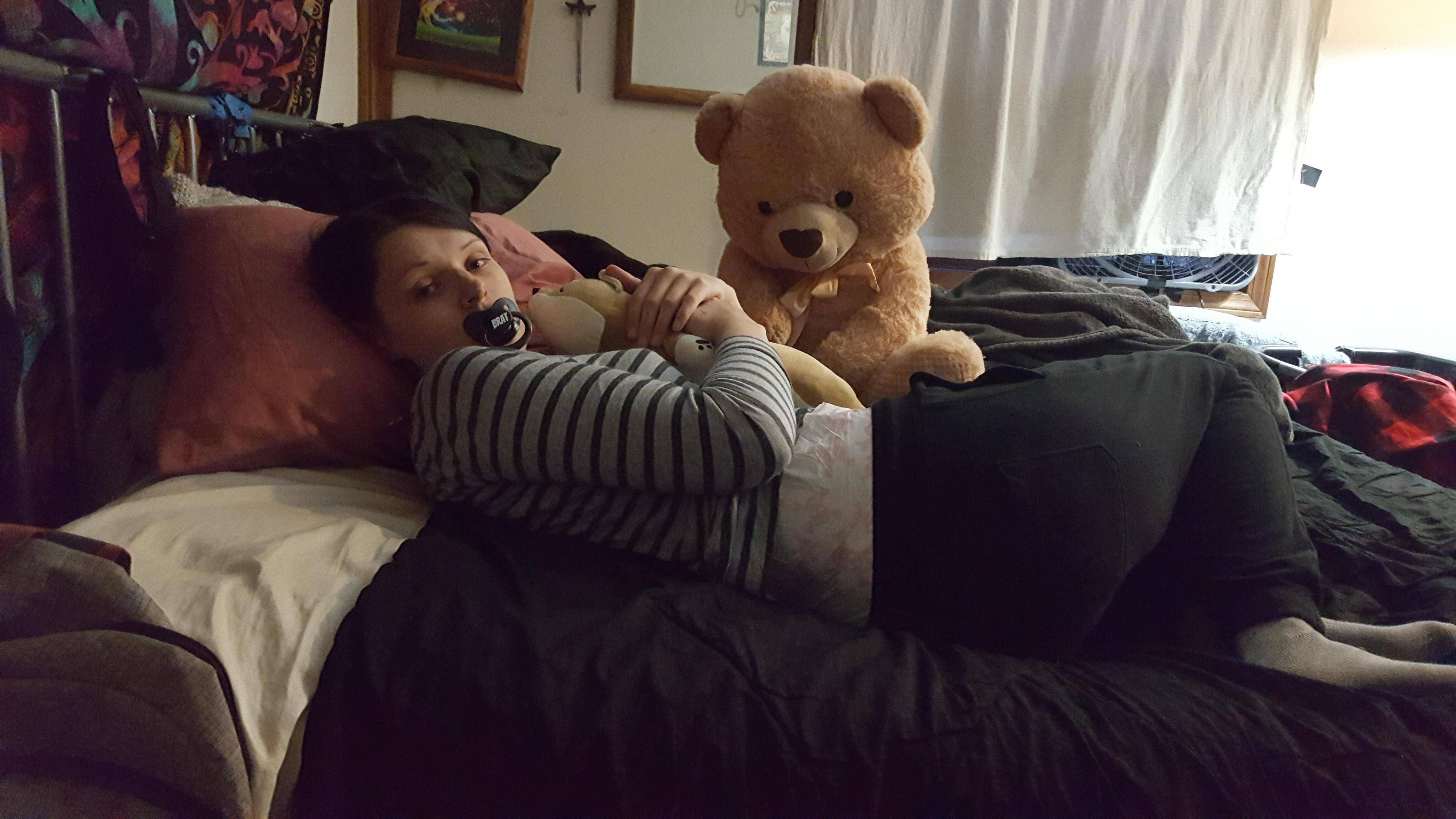 i took a nap today and melvin and theadore kept me all safe, i love my ...