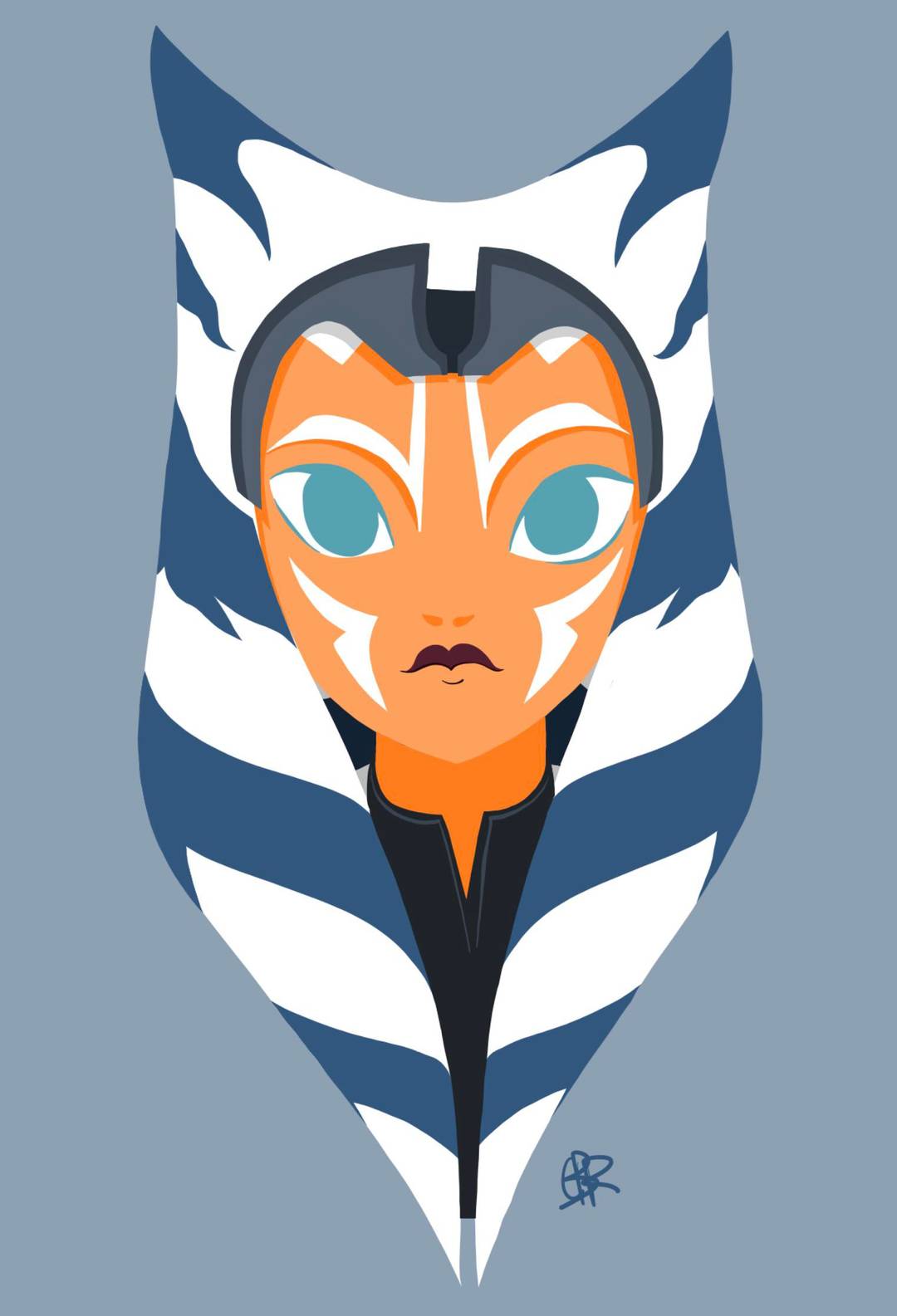 I’ve been trying different art styles, so I decided to draw Ahsoka! | Scrolller