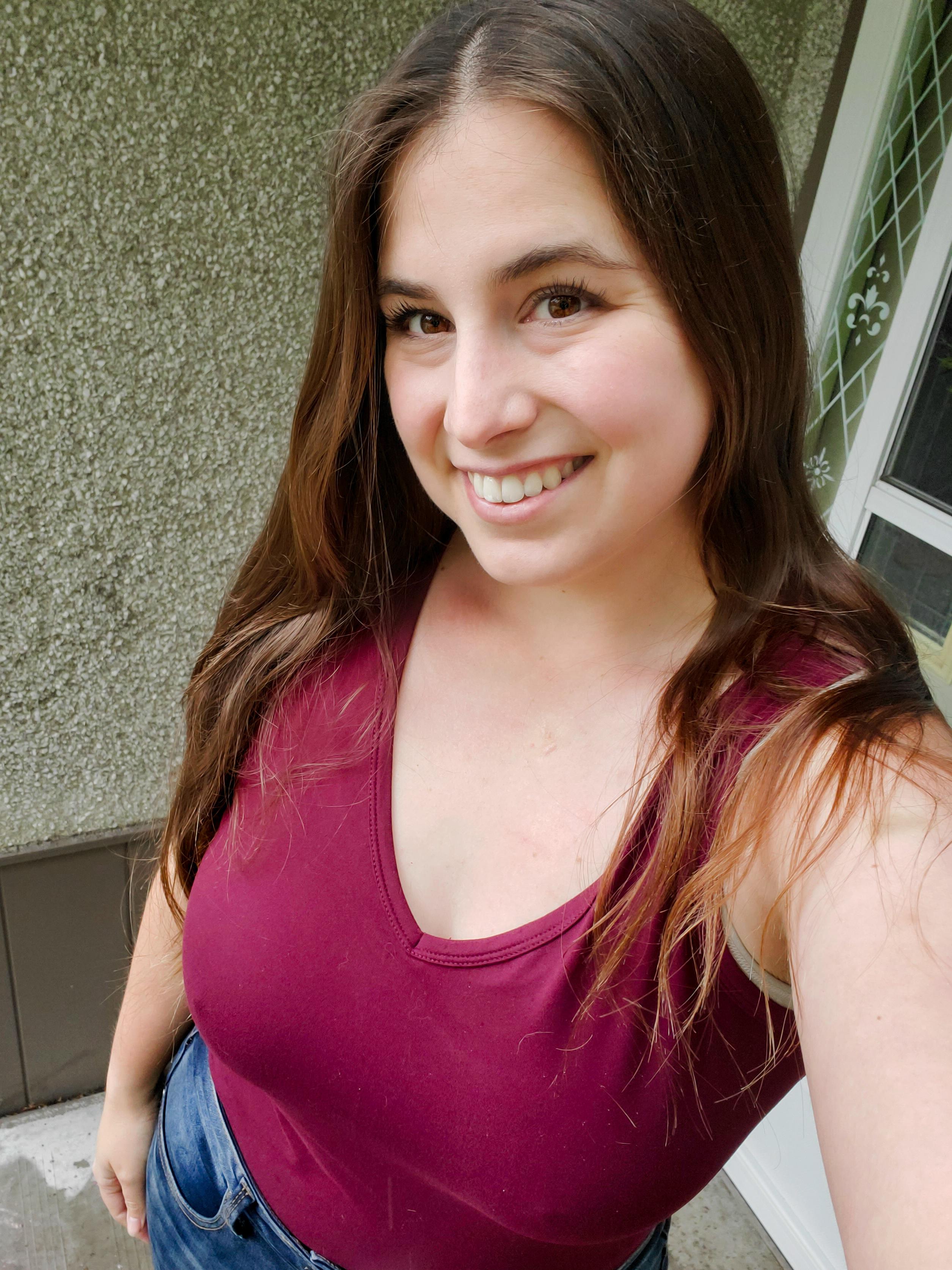 I was always told as a curvy gal, I couldn't go without a bra. So yeah ...