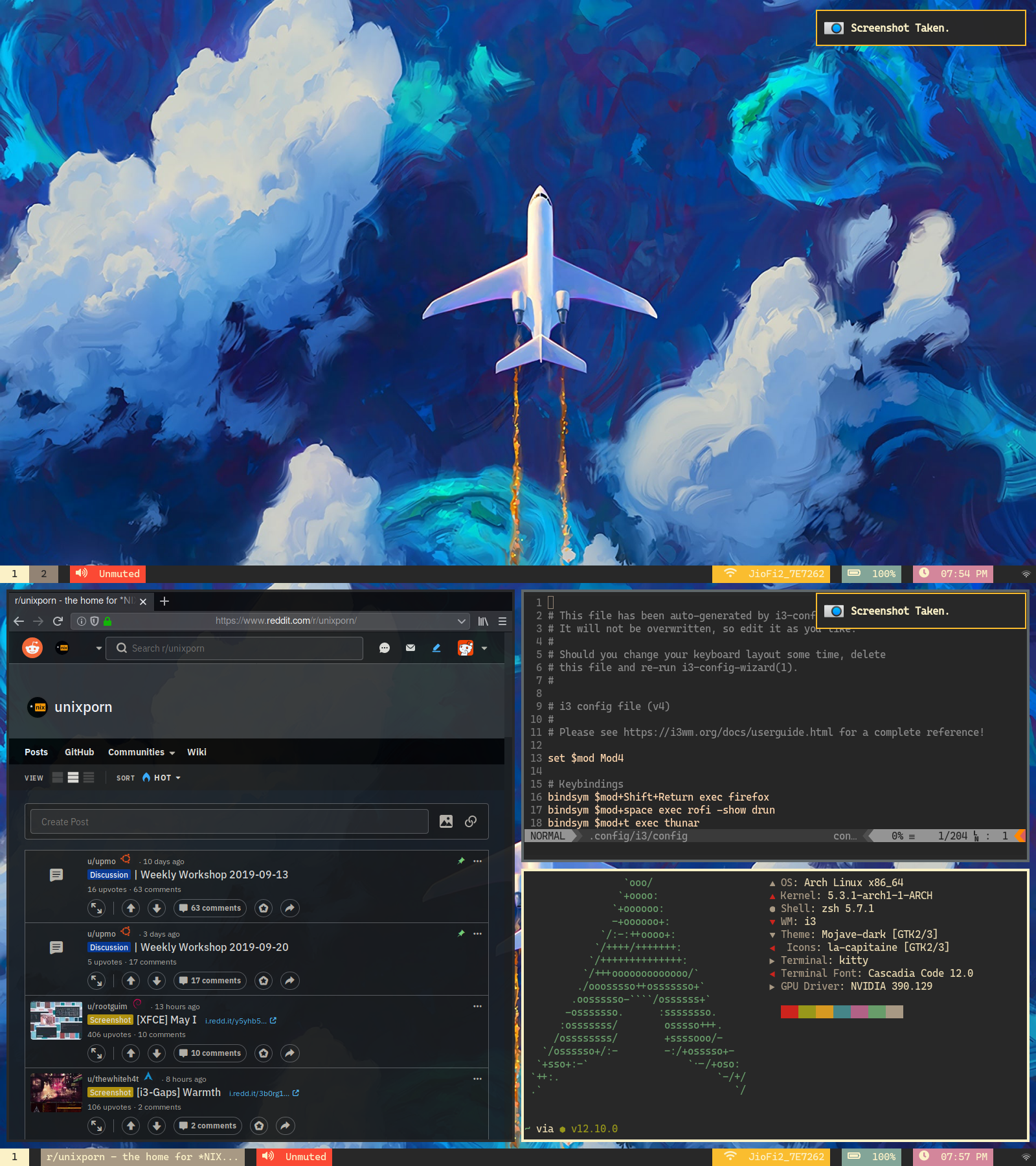 [i3-gaps] Cascadia | Scrolller