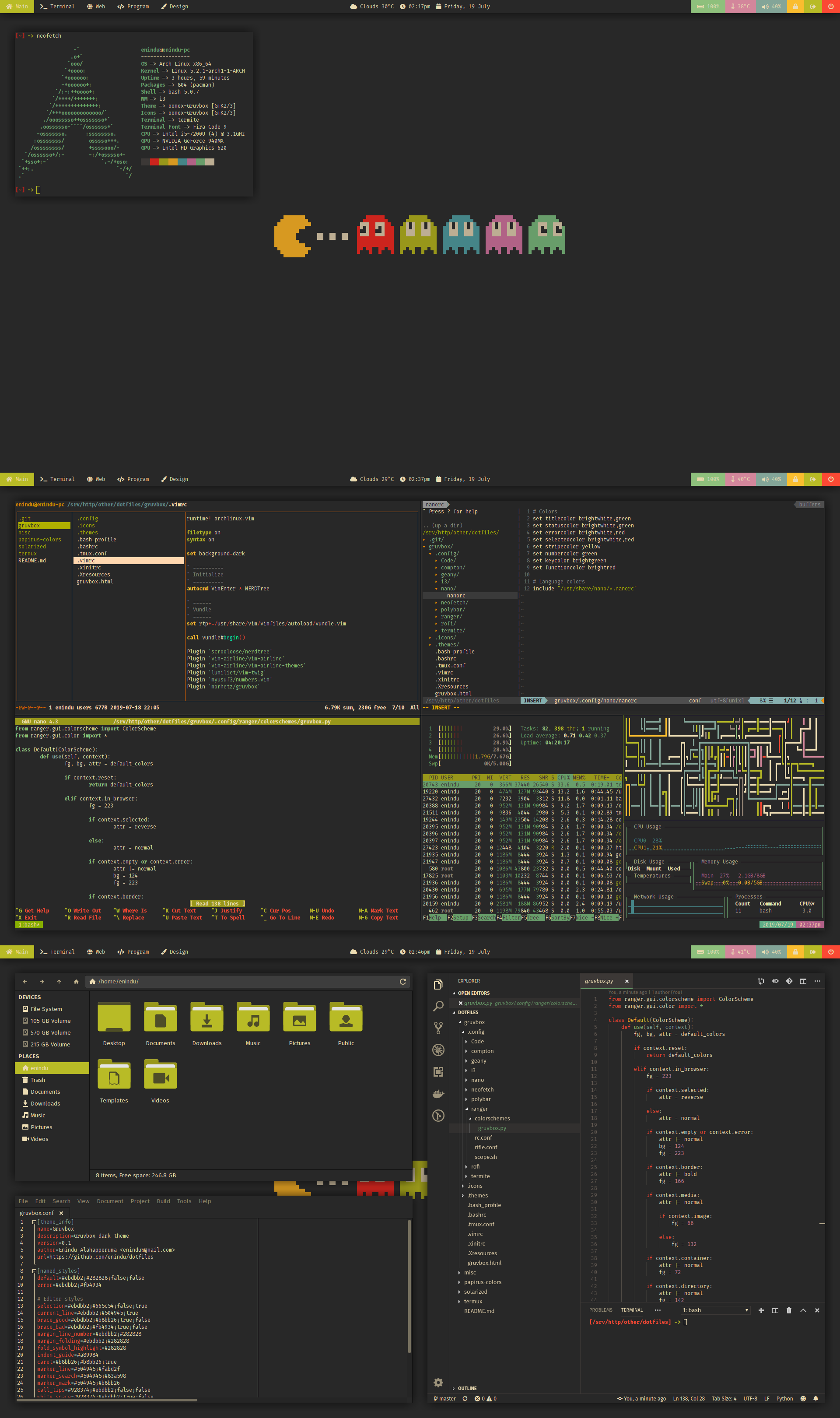 [i3-gaps] Gruvbox: Gruvbox Everywhere | Scrolller