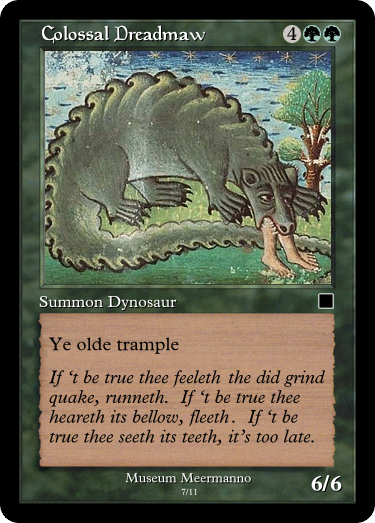 Ice Age Colossal Dreadmaw | Scrolller