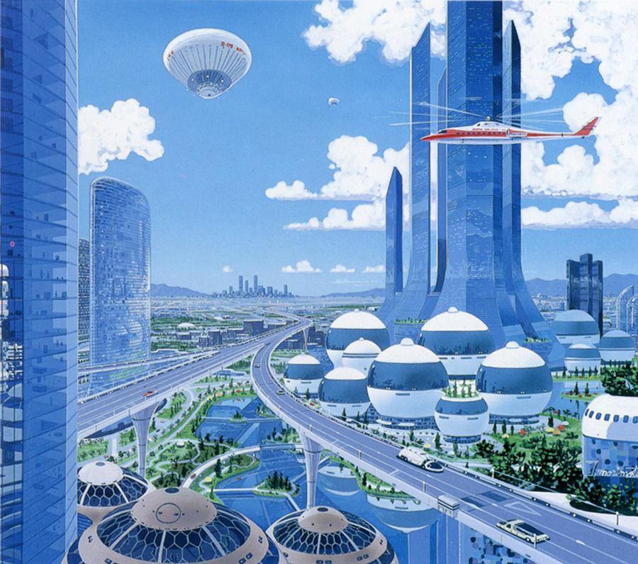 Ideal city of the future (Morimoto, 1970's) | Scrolller